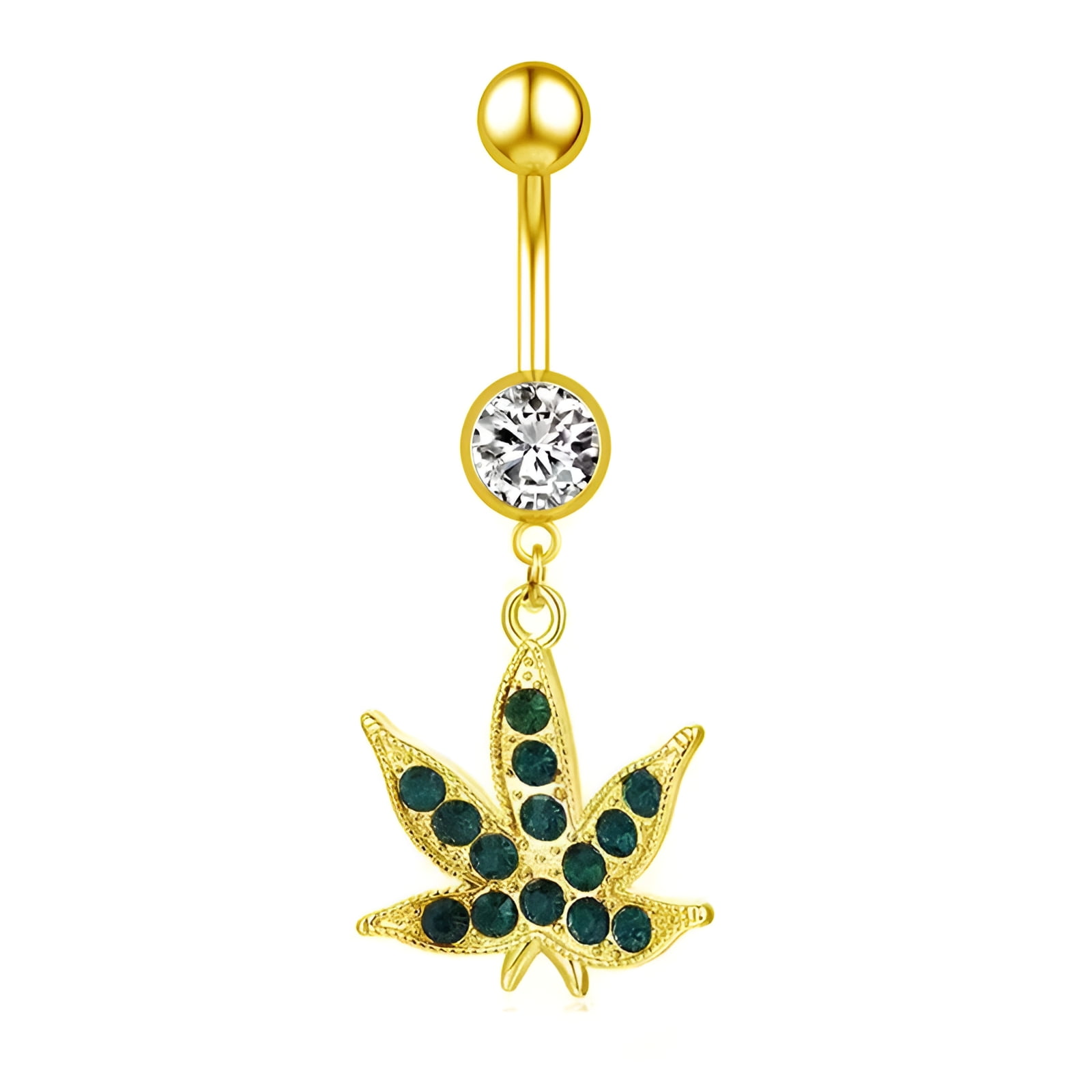 DESIGNICE Belly Button Ring,Alloy Belly Button Rings,5g Belly Button ...