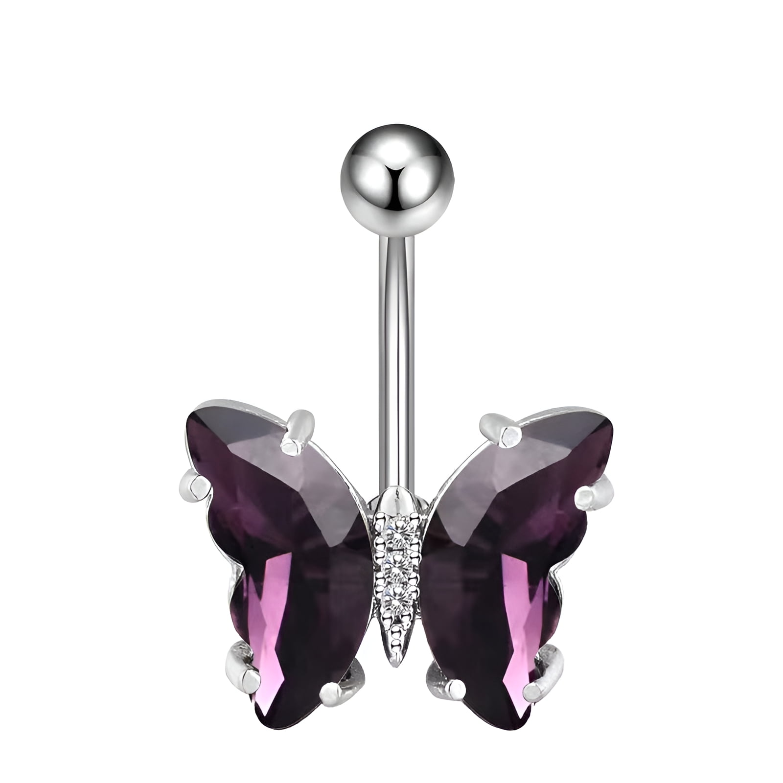 DESIGNICE Belly Button Ring,Copper Floating Belly Button Rings,4g Belly ...