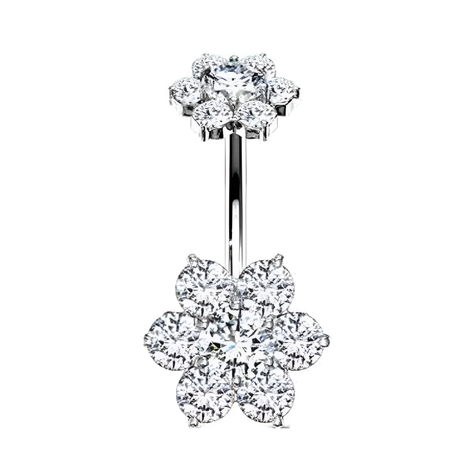 DESIGNICE Belly Button Ring,Exquisite Zircon Decoration Belly Rings ...
