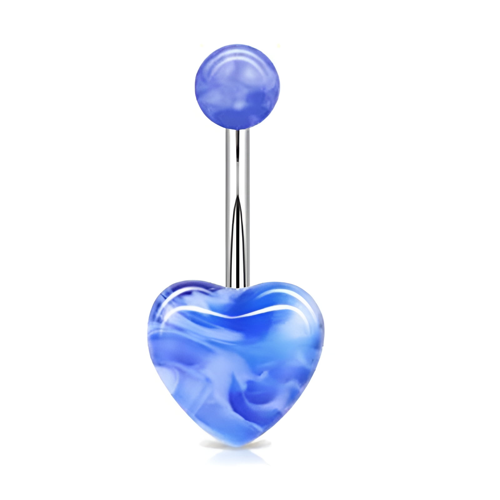 DESIGNICE Belly Button Ring,Stainless Steel Belly Button Ring Dangle,5g ...
