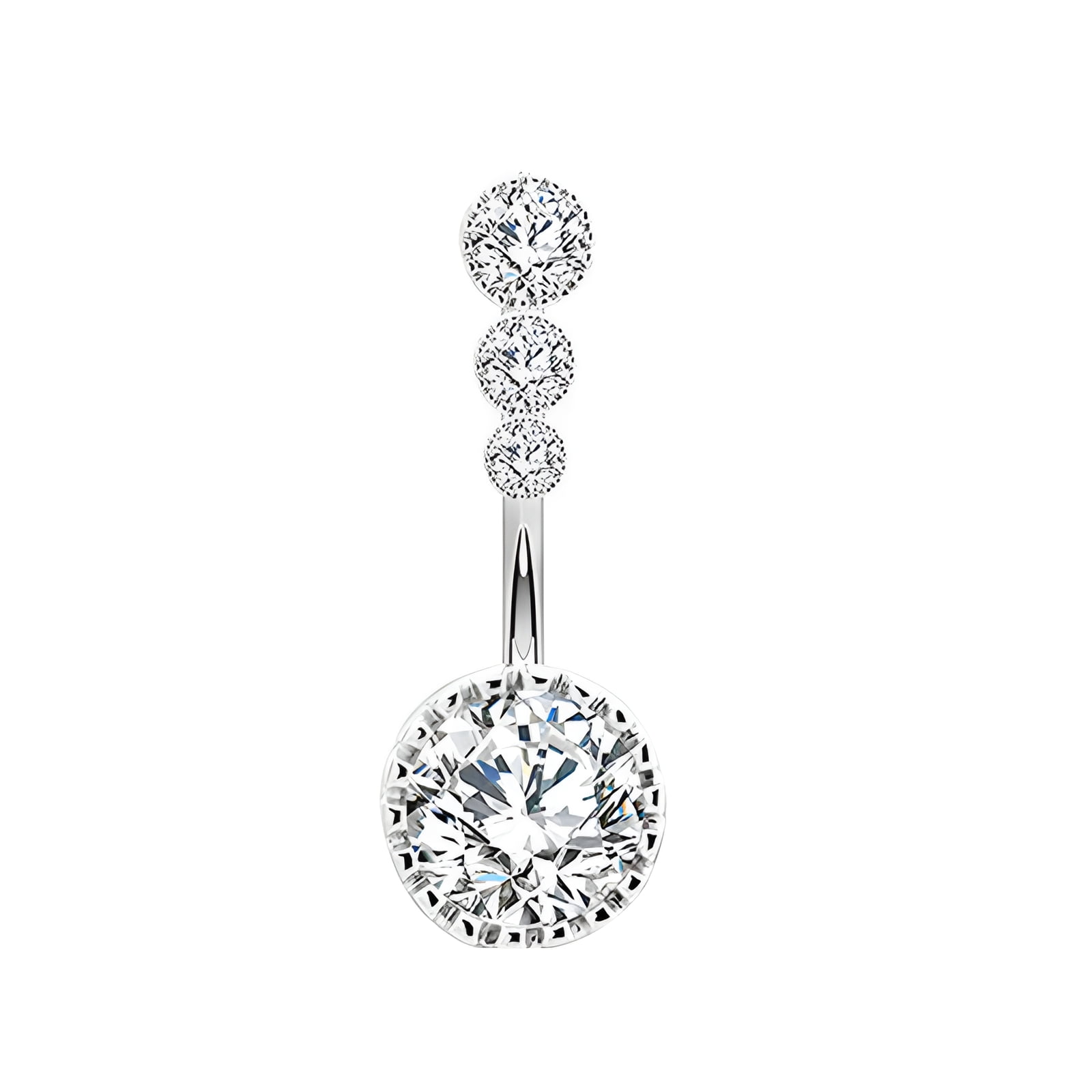 DESIGNICE Belly Button Ring,Stainless Steel Belly Button Rings,5g Belly ...