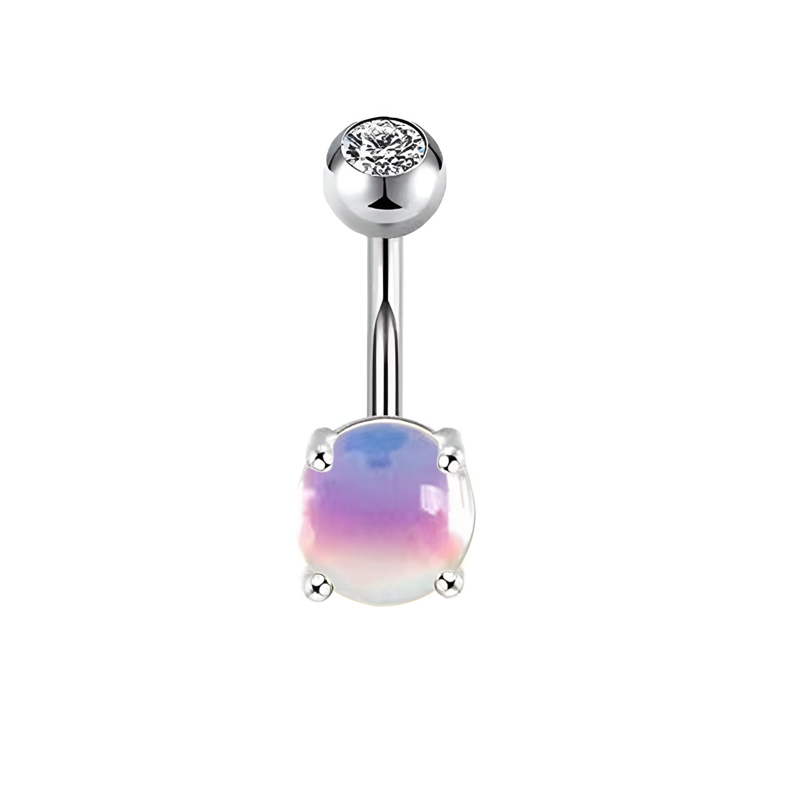 DESIGNICE Belly Button Ring,Stainless Steel Belly Ring,2g Piercings ...