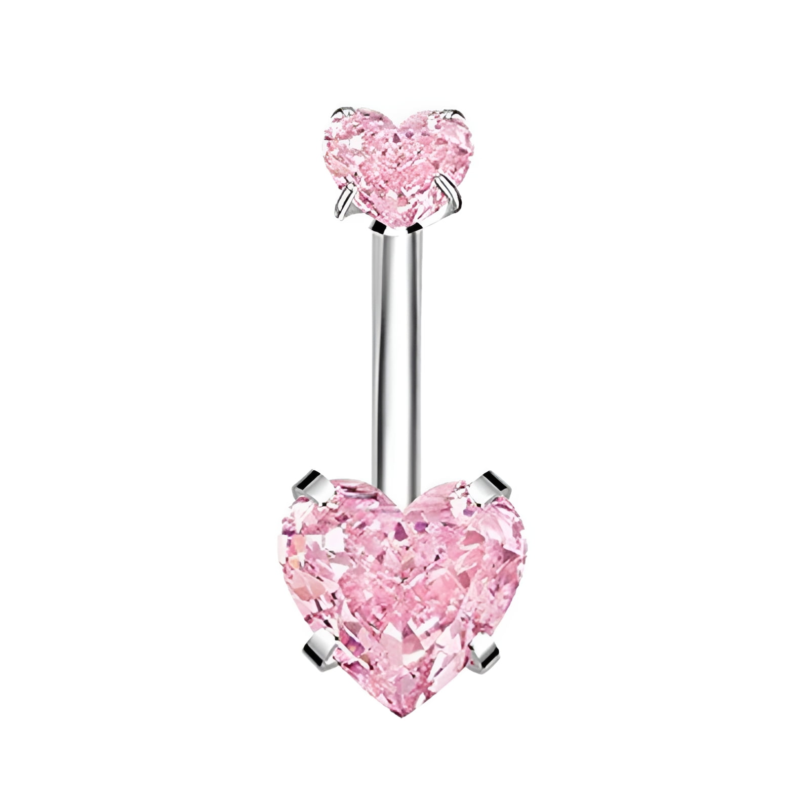 DESIGNICE Belly Button Ring,Stainless Steel Belly Ring,5g Dangly Belly ...