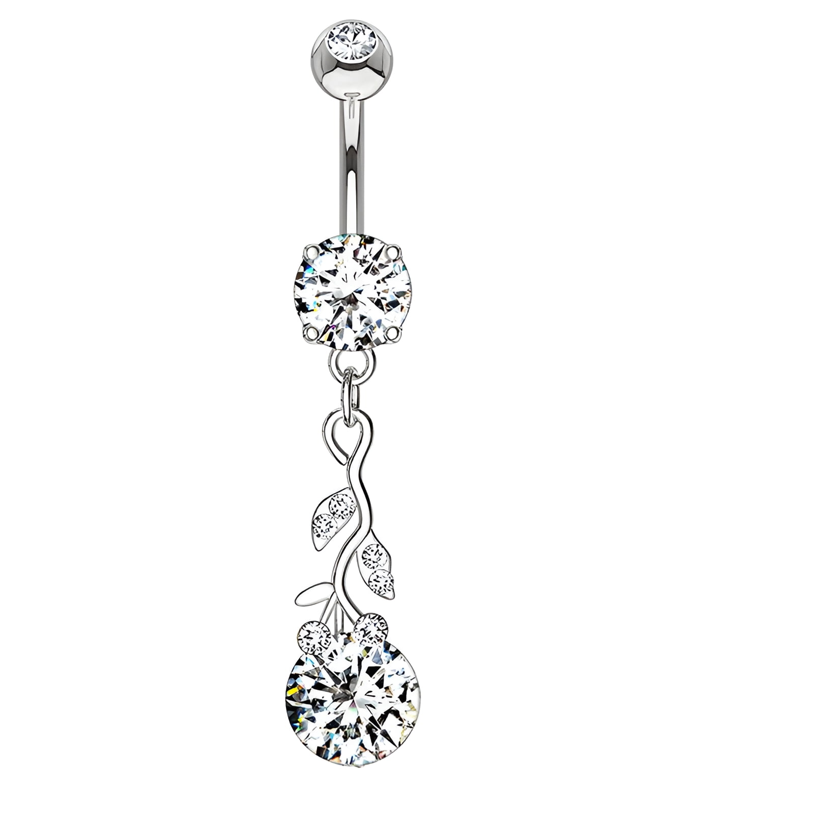 DESIGNICE Belly Button Ring,Stainless Steel Floating Belly Button Rings ...