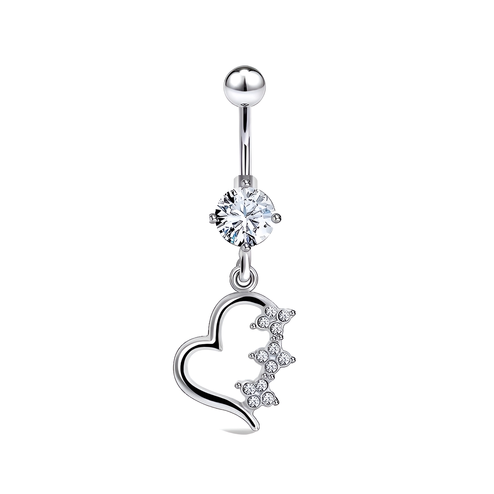 DESIGNICE Belly Button Ring,Stainless Steel Titanium Belly Button Rings ...