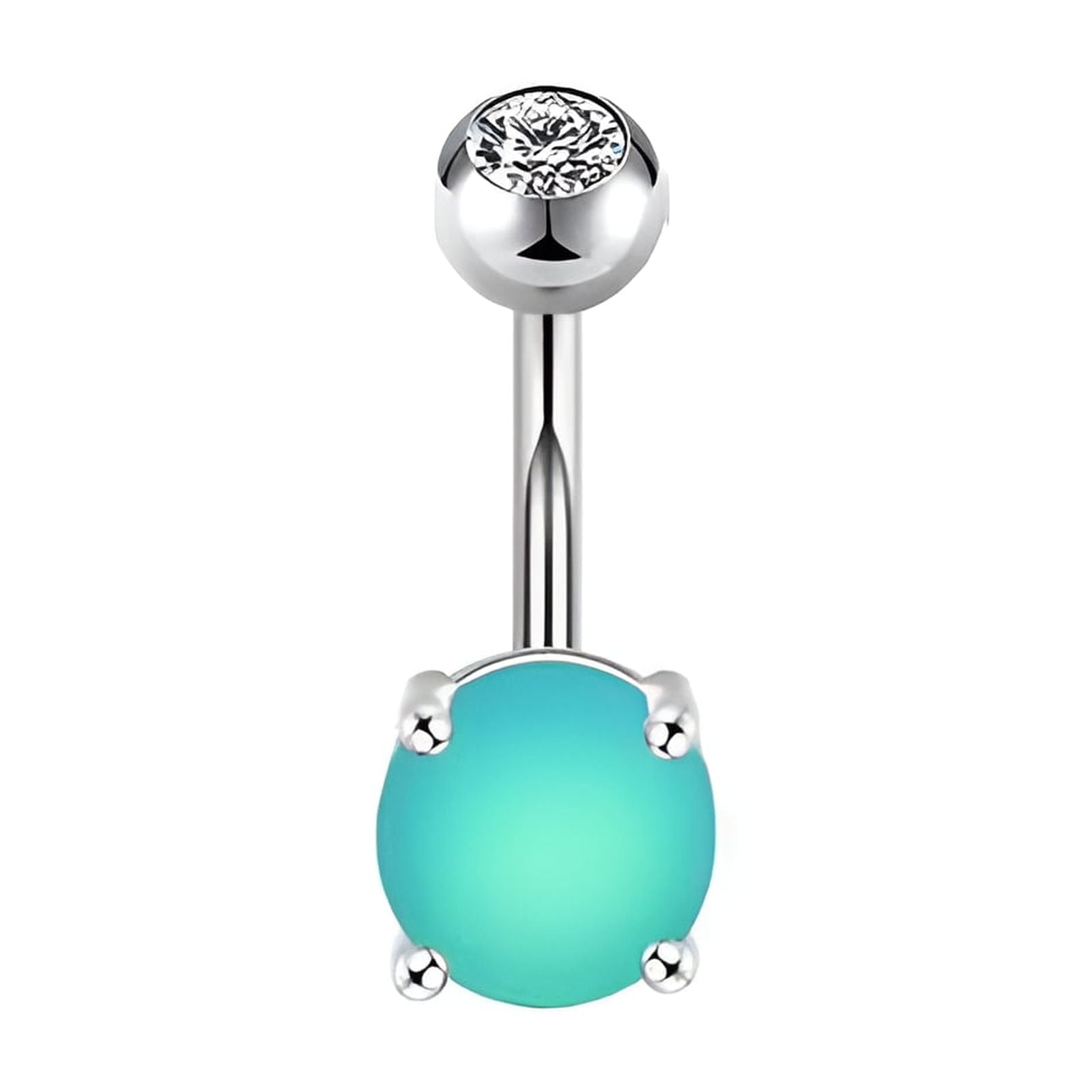 DESIGNICE Belly Button Ring,Stainless Steel Dangle Belly Button Rings ...