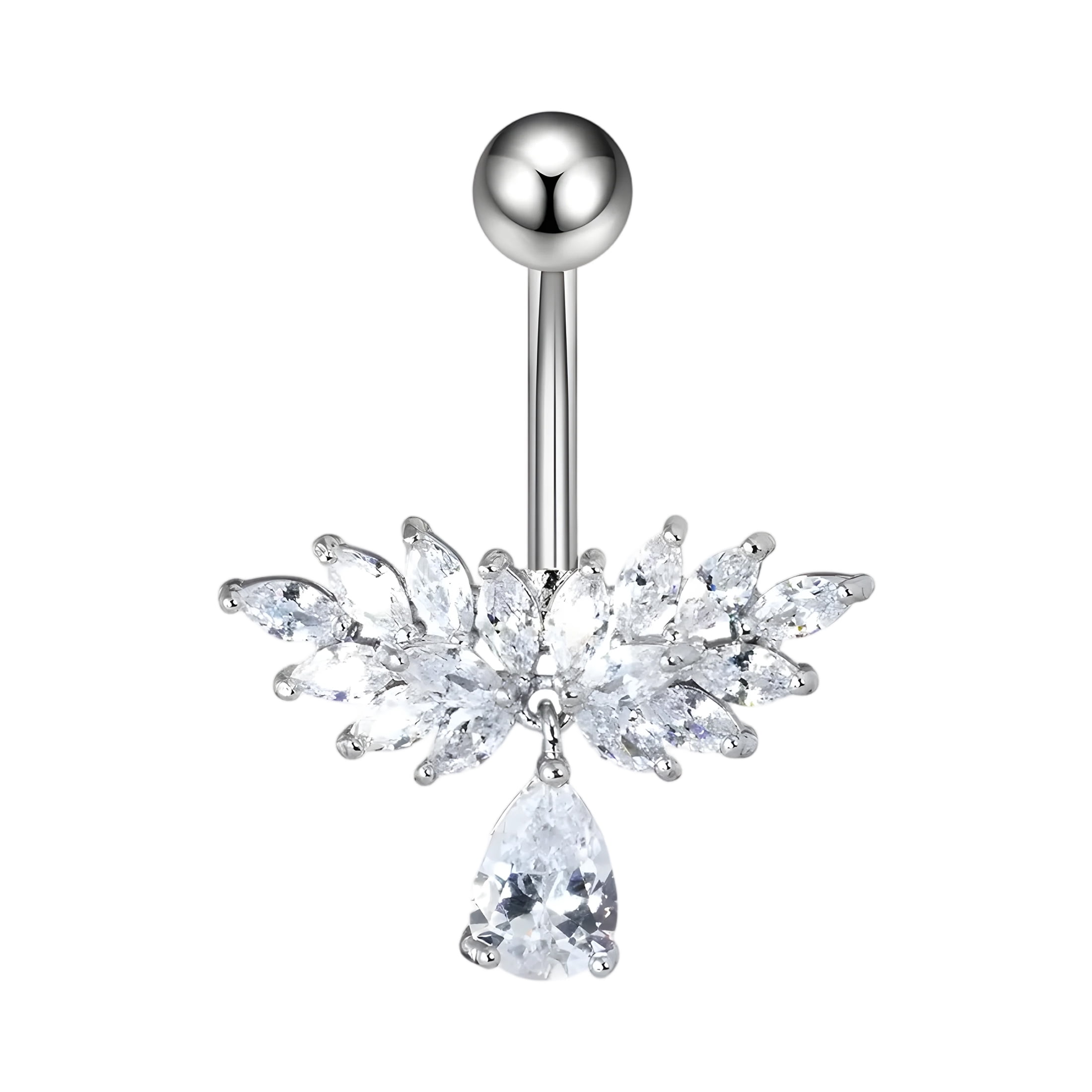 DESIGNICE Belly Rings,Stainless Steel Belly Button Piercing Jewelry ...