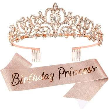 12 Pack Princess Crowns for Toddlers, Children's Toy Set, Kids Dress Up ...