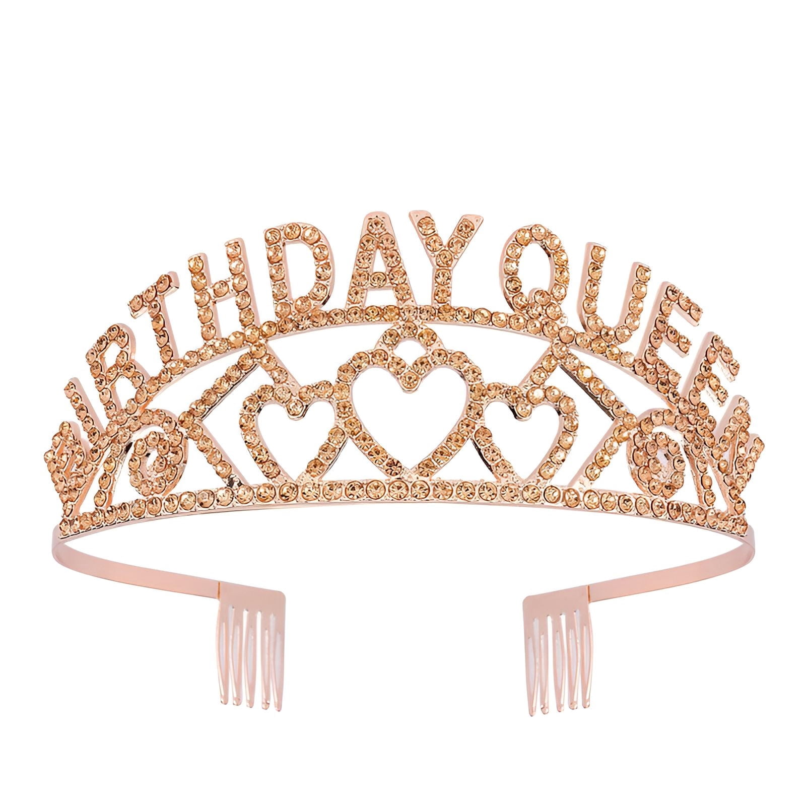 DESIGNICE Birthday Crown for Girls,Every Detail Carving Showcases ...