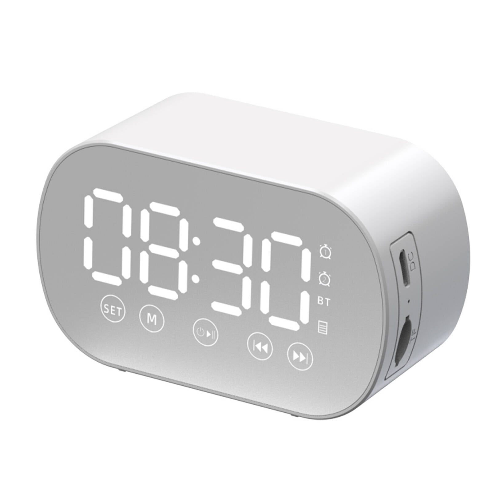 DESIGNICE Bluetooth Speaker touchscreen Buttons Alarm Clock Quiet ...