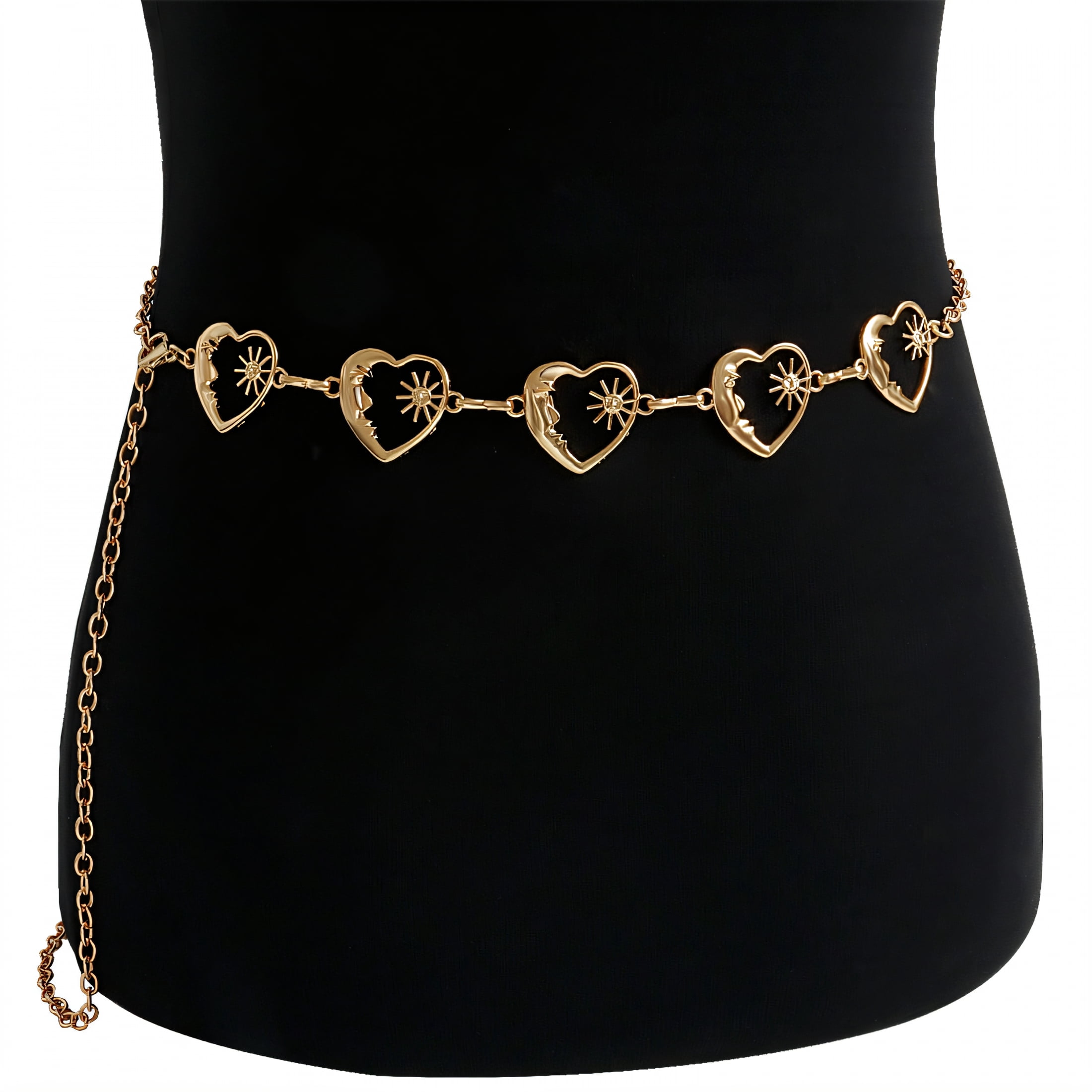 DESIGNICE Body Chain Jewelry for Women,Metal Body Chain,Waist Contour ...