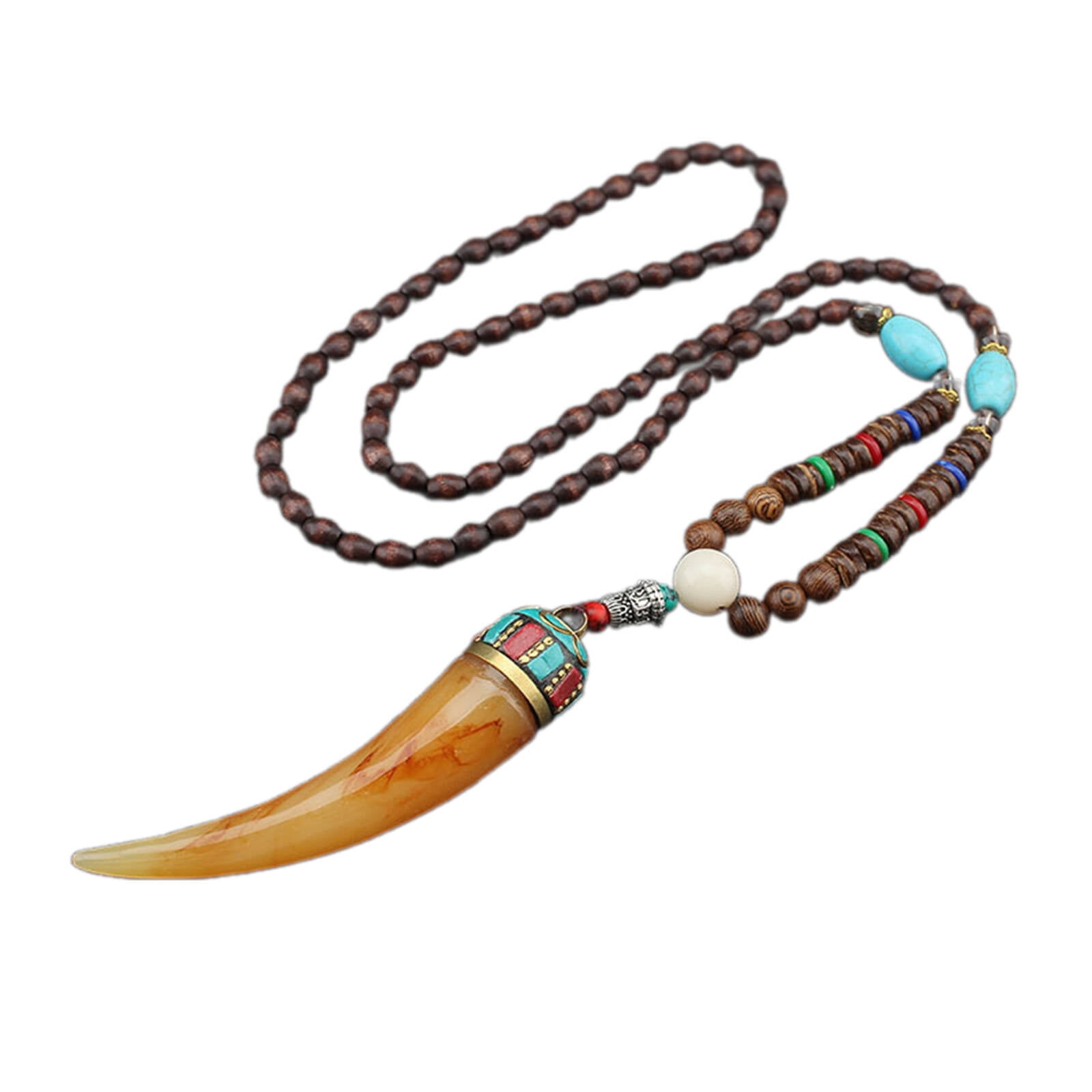 DESIGNICE Boho Necklaces for Women,Handcrafted Long Necklace,Eye ...