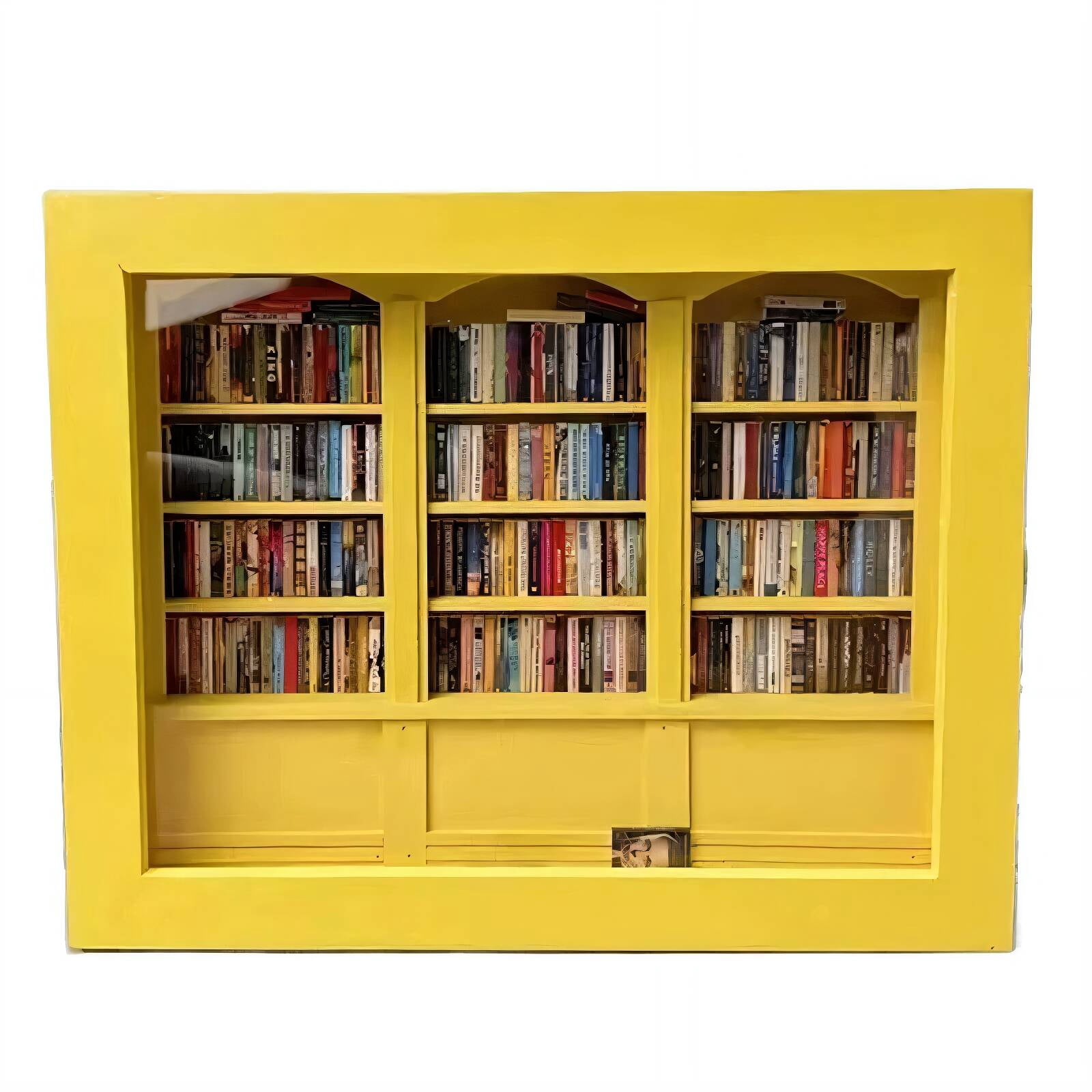 DESIGNICE Bookshelf Mini Ornament,Realistic and Detailed Wooden ...