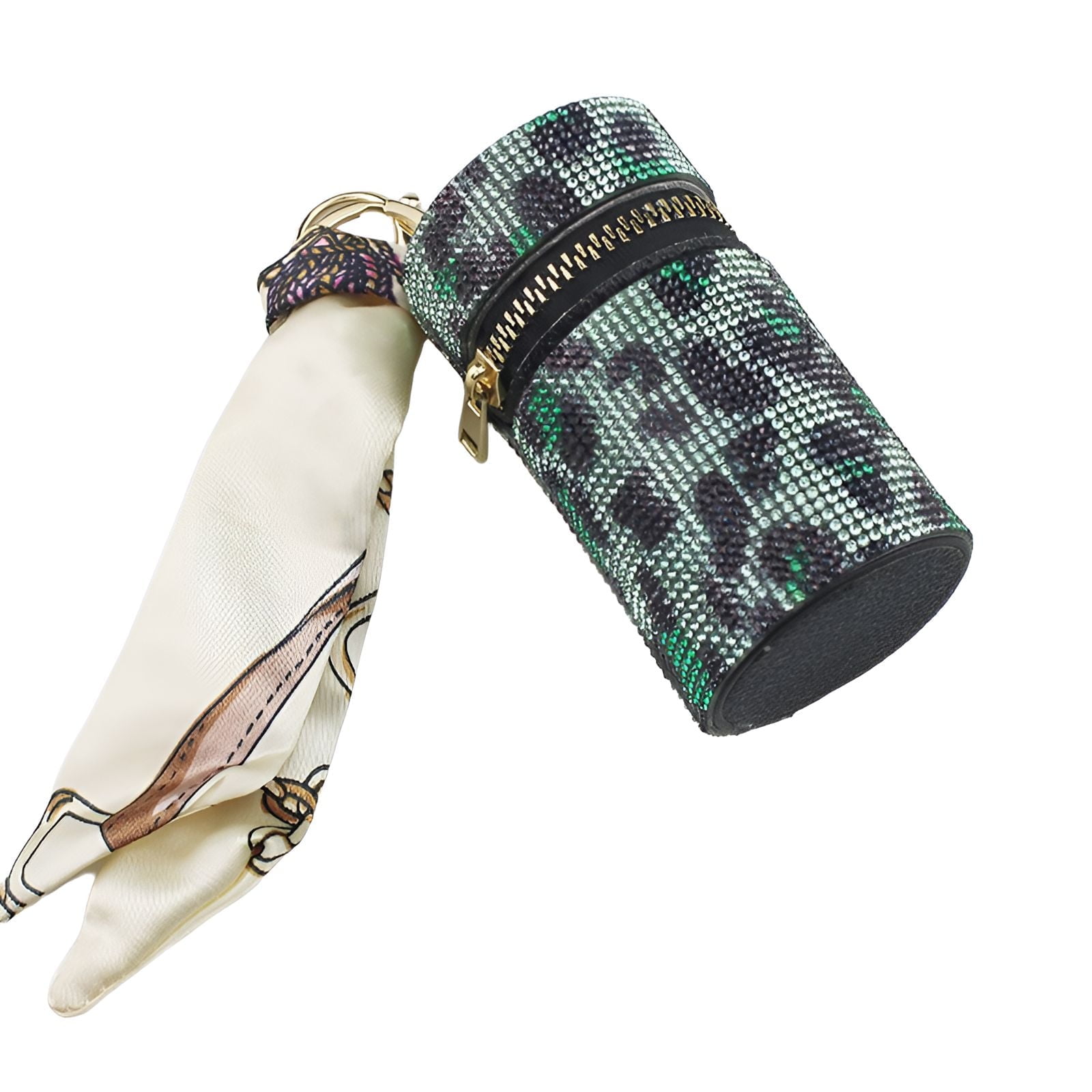 DESIGNICE Chapstick Holder Key Chain,Fully Rhinestone-Covered Chapstick ...