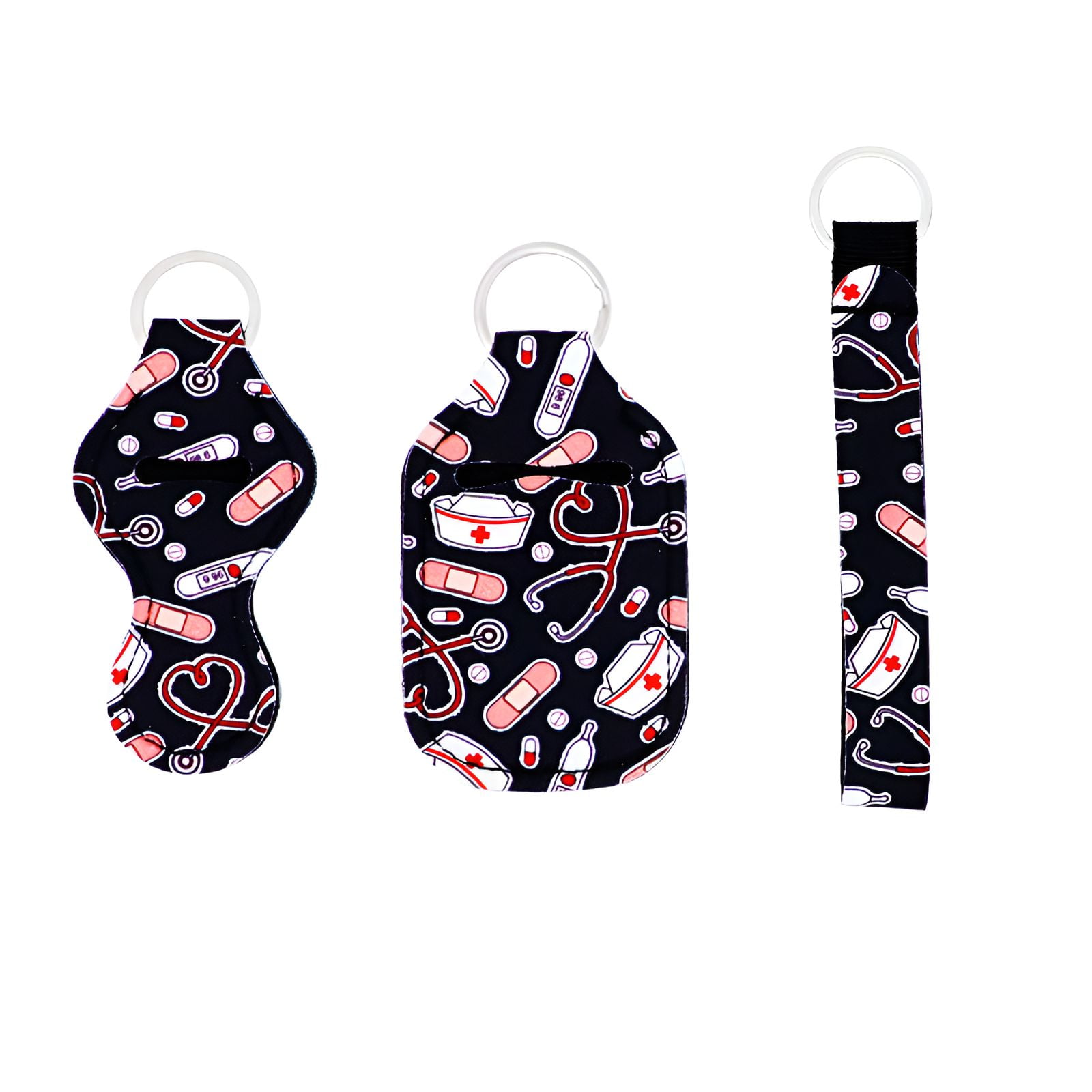 DESIGNICE Chapstick Holder Key Chain,Sunflower and Medical Design ...