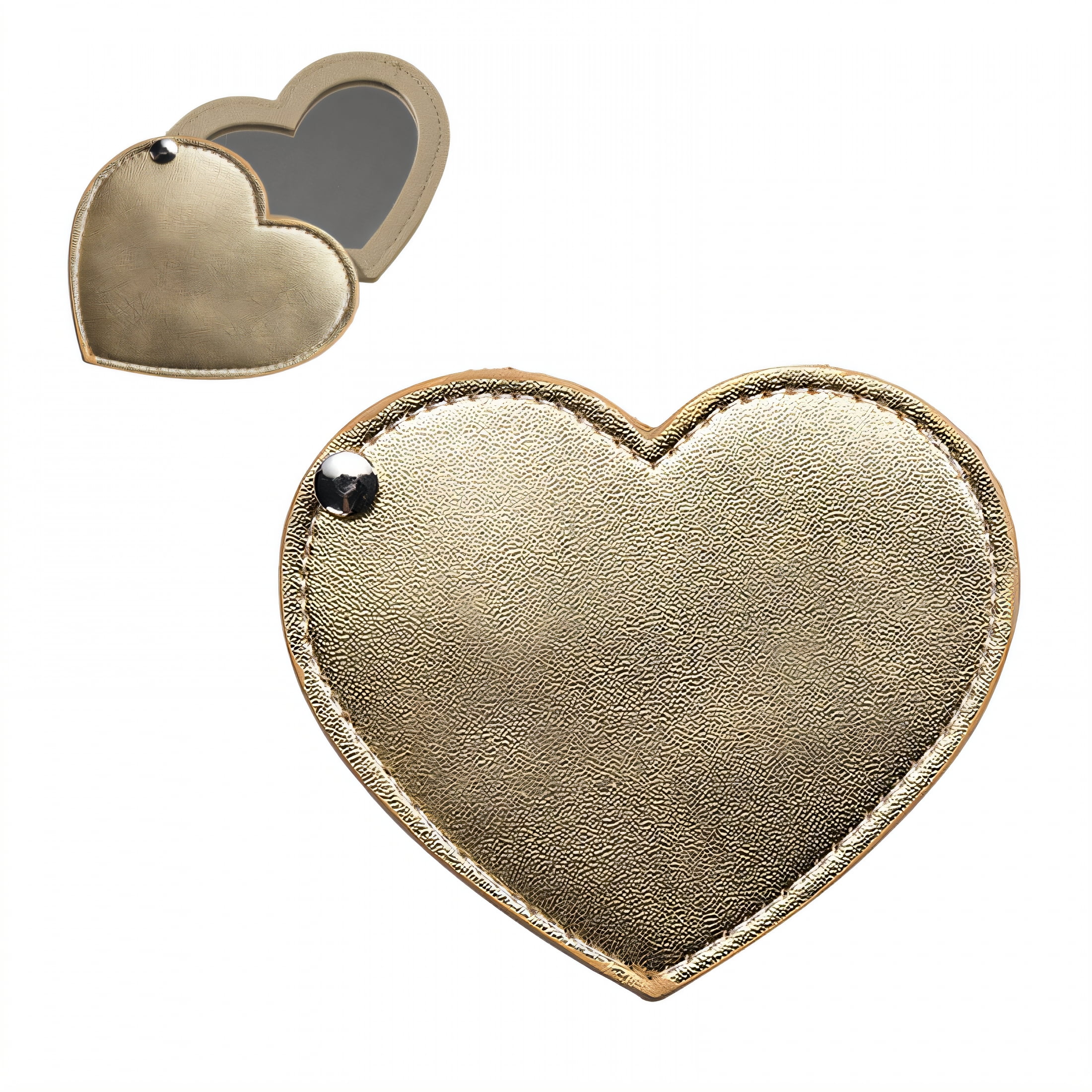 DESIGNICE Compact Mirror,Heart-Shaped Rotation Form Pocket Mirror ...