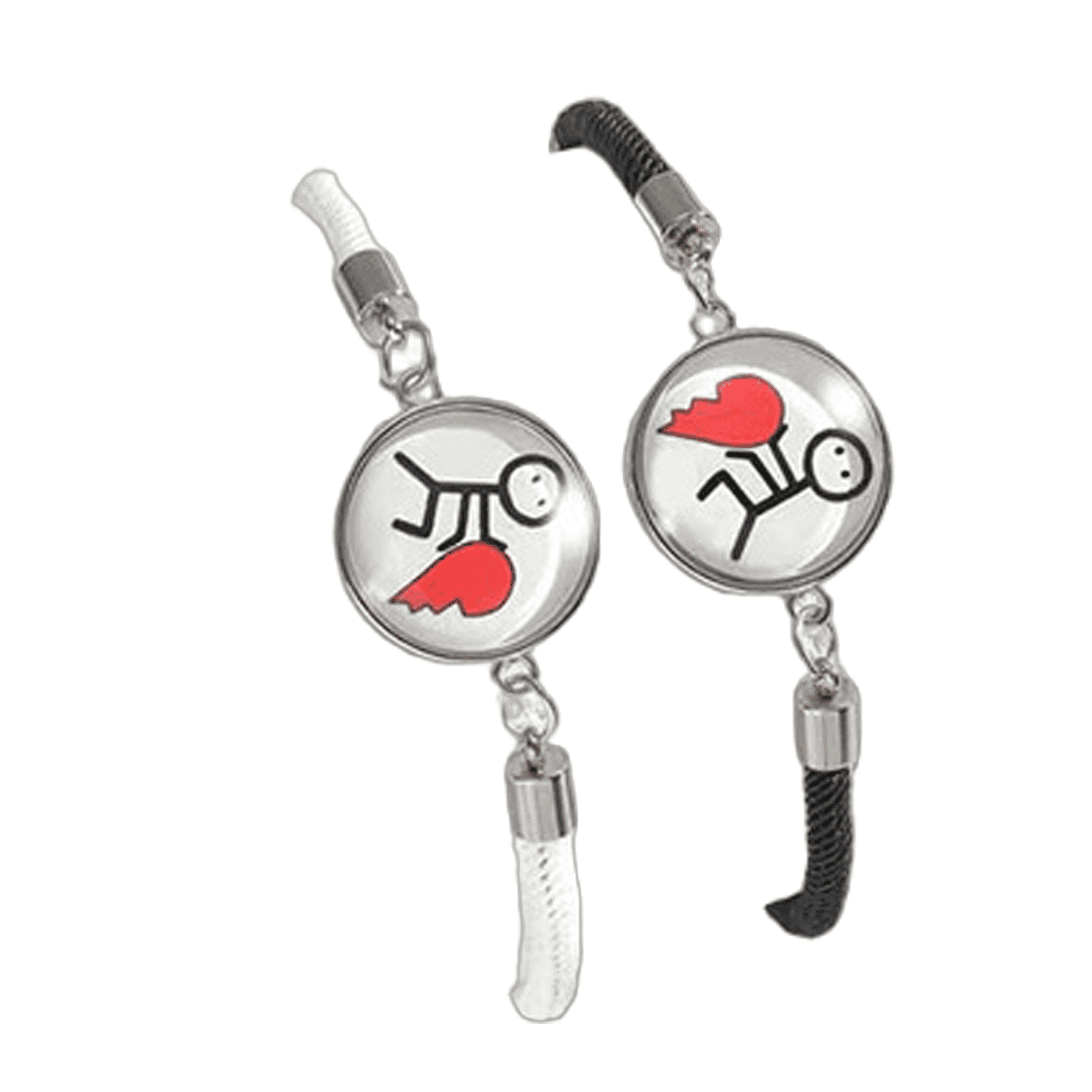 DESIGNICE Couples Bracelets,Glowing Stainless Steel Matching Bracelets ...