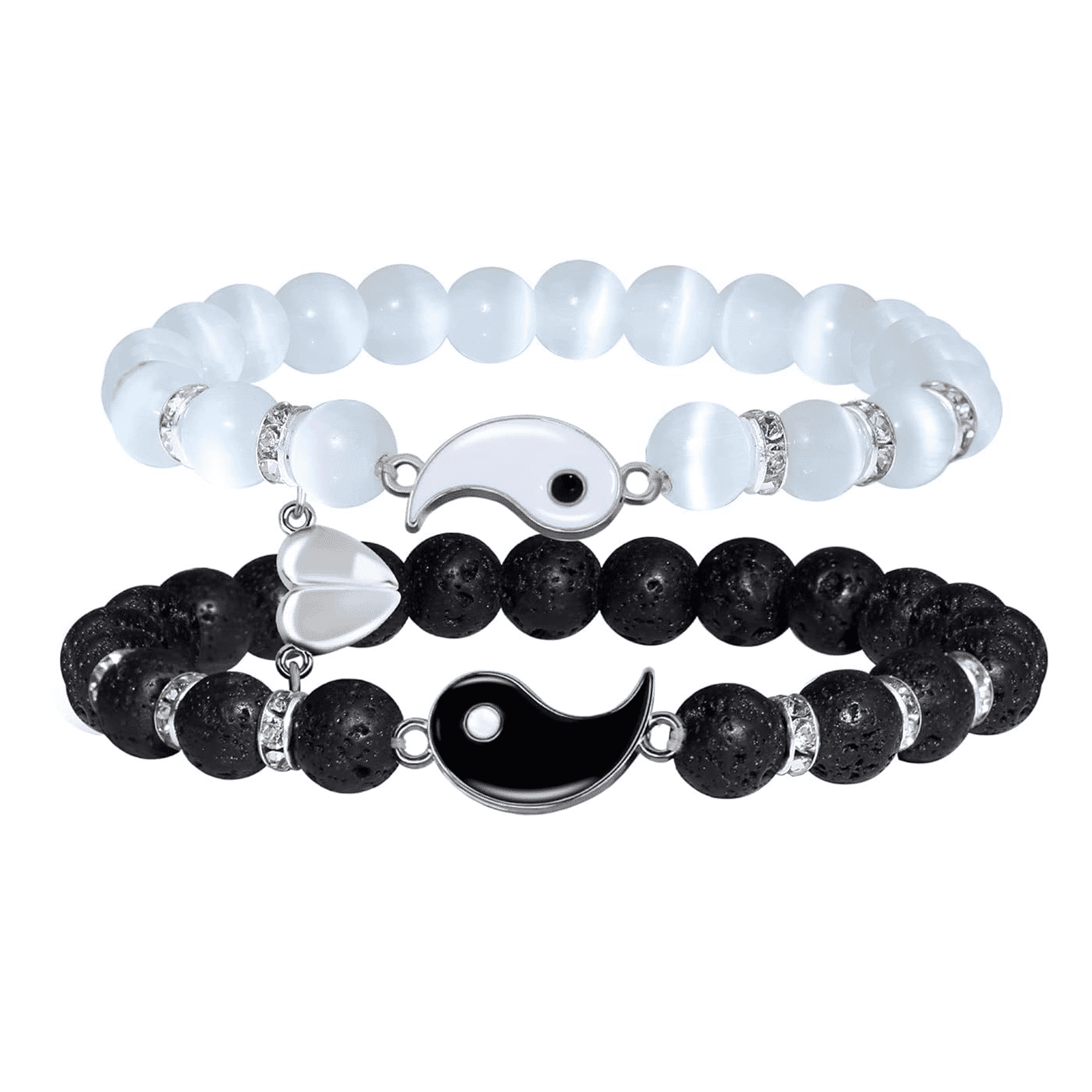 DESIGNICE Couples Bracelets,Soft Braided Stylish Matching Bracelets ...