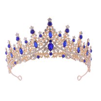 DESIGNICE Crown Alloy Crown for Wedding Princess Crown High Gloss Water ...