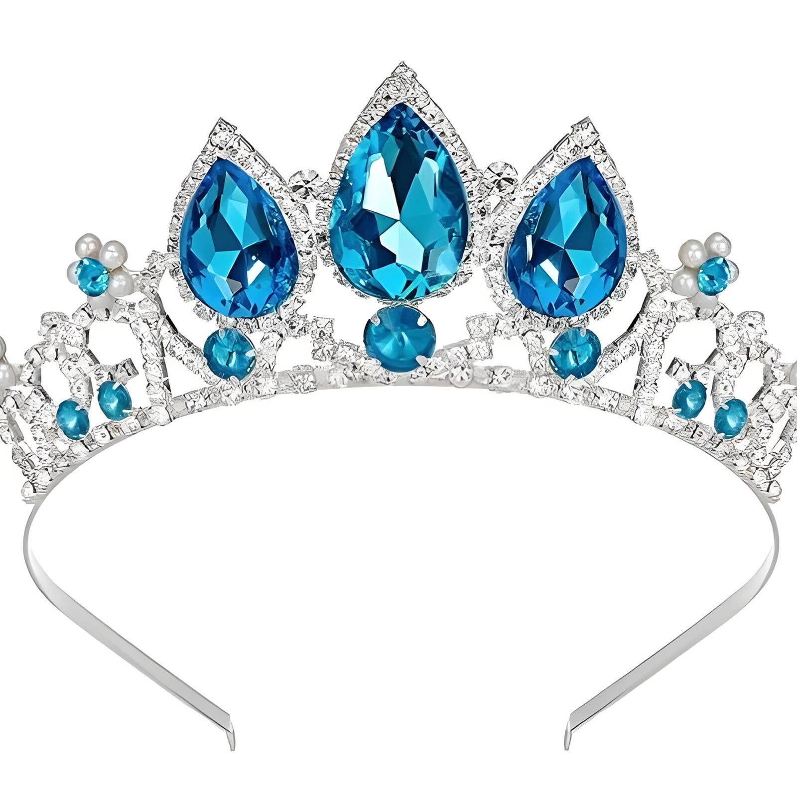 DESIGNICE Crown Sparkling Crystal Birthday Crown Kids Alloy Tiara ...