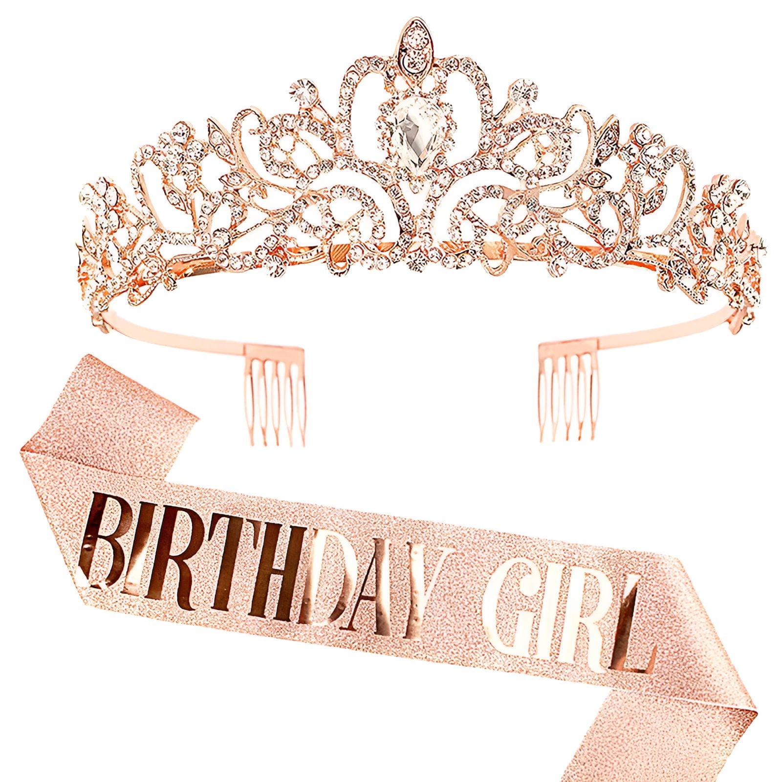 DESIGNICE Crowns for Women,Glossy Surface Enhances Visual Effect Crown ...