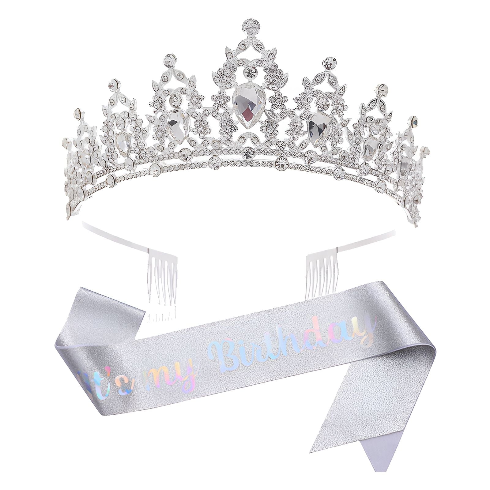 DESIGNICE Crowns for Women,Dynamically Glowing 3D Lighting Birthday ...
