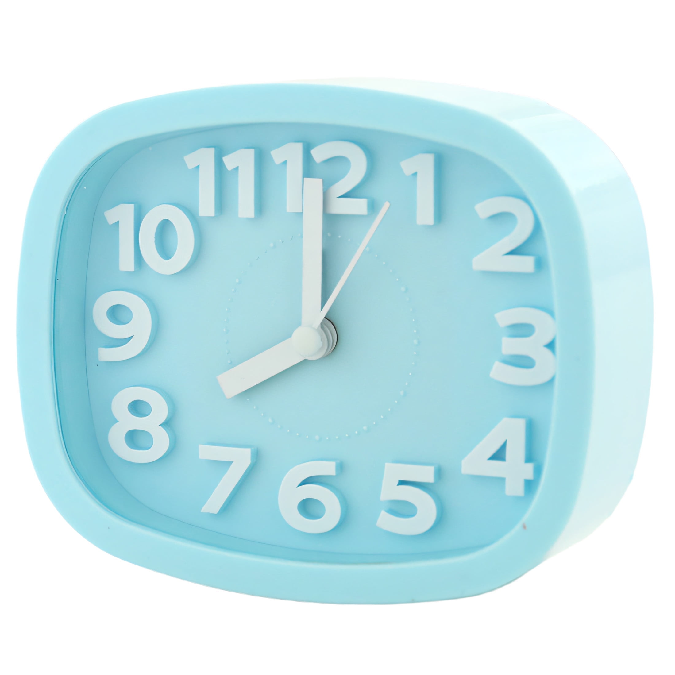 DESIGNICE Desk Clock Portable Analog Alarm Bedside Clock Low-Noise ...