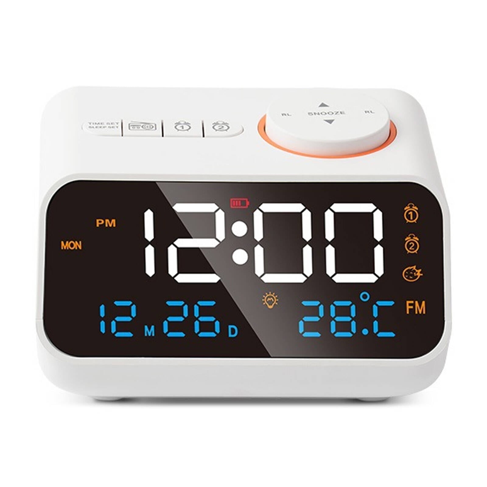 DESIGNICE Digital Calendar Real - Time Temp Humidity Monitoring Alarm ...