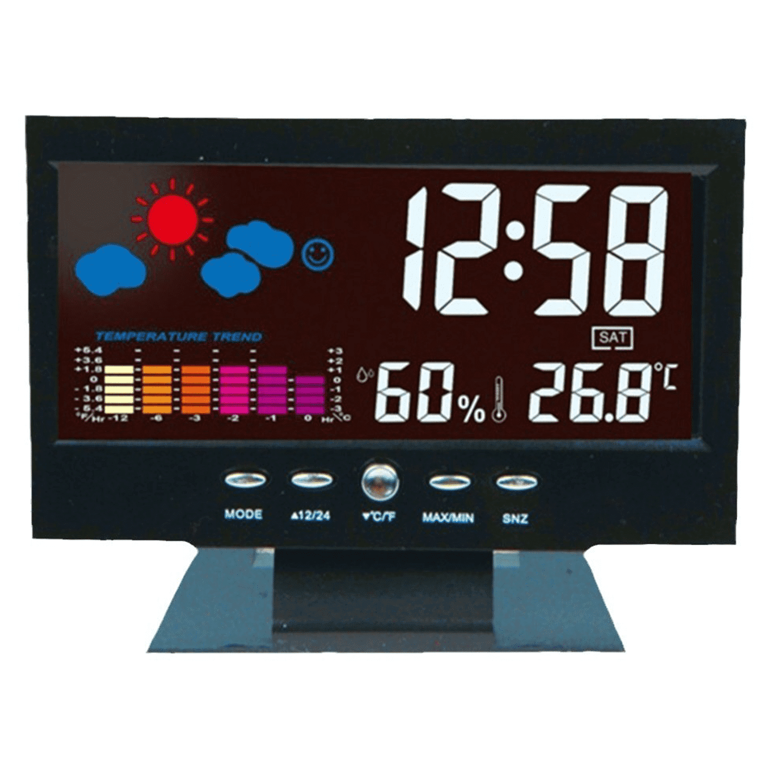 DESIGNICE Digital Calendar Temperature Humidity Display Electronic ...