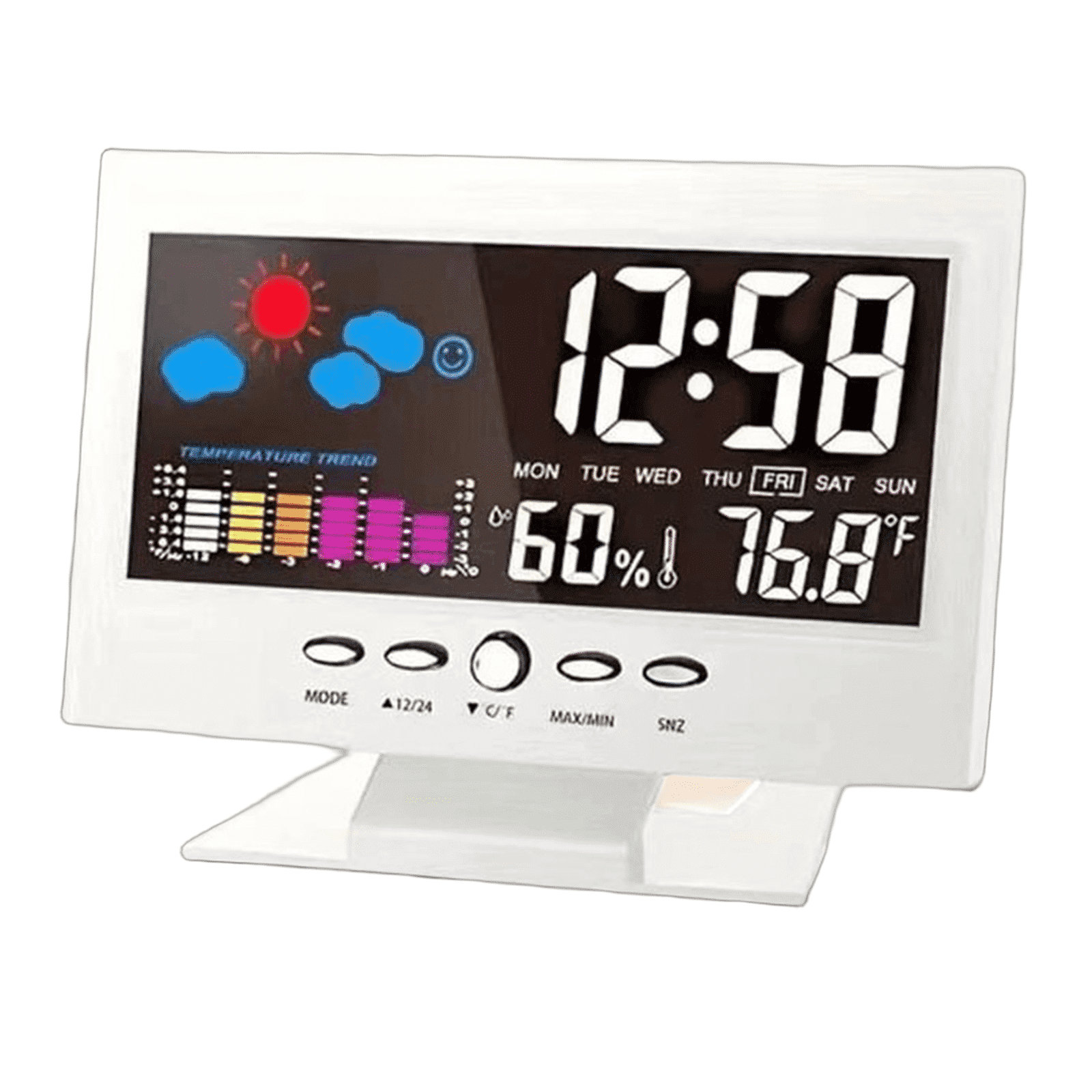 DESIGNICE Digital Calendar Temperature Humidity Display Electronic ...