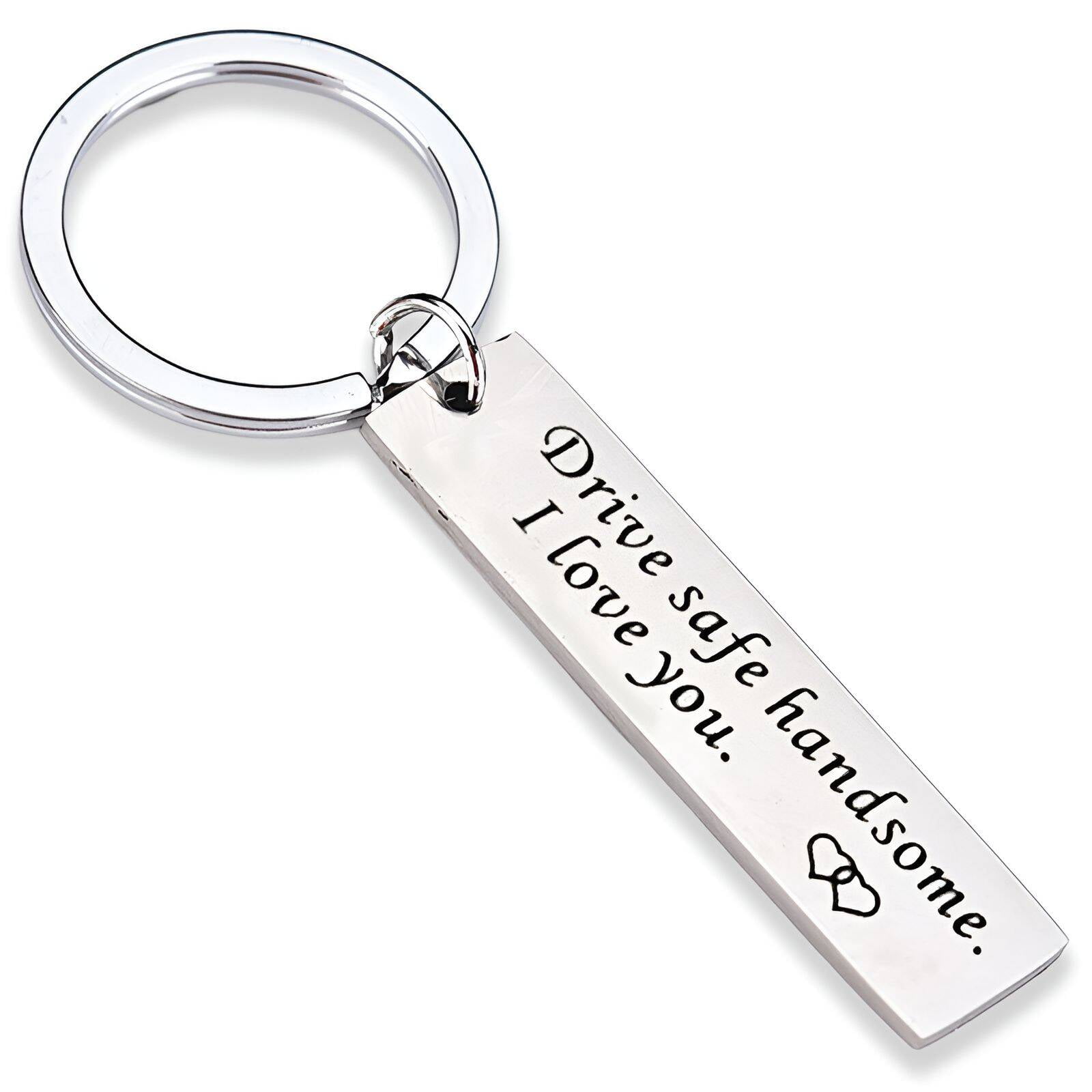 DESIGNICE Drive Safe Keychain for Him,Exquisite Craftsmanship Boyfriend ...