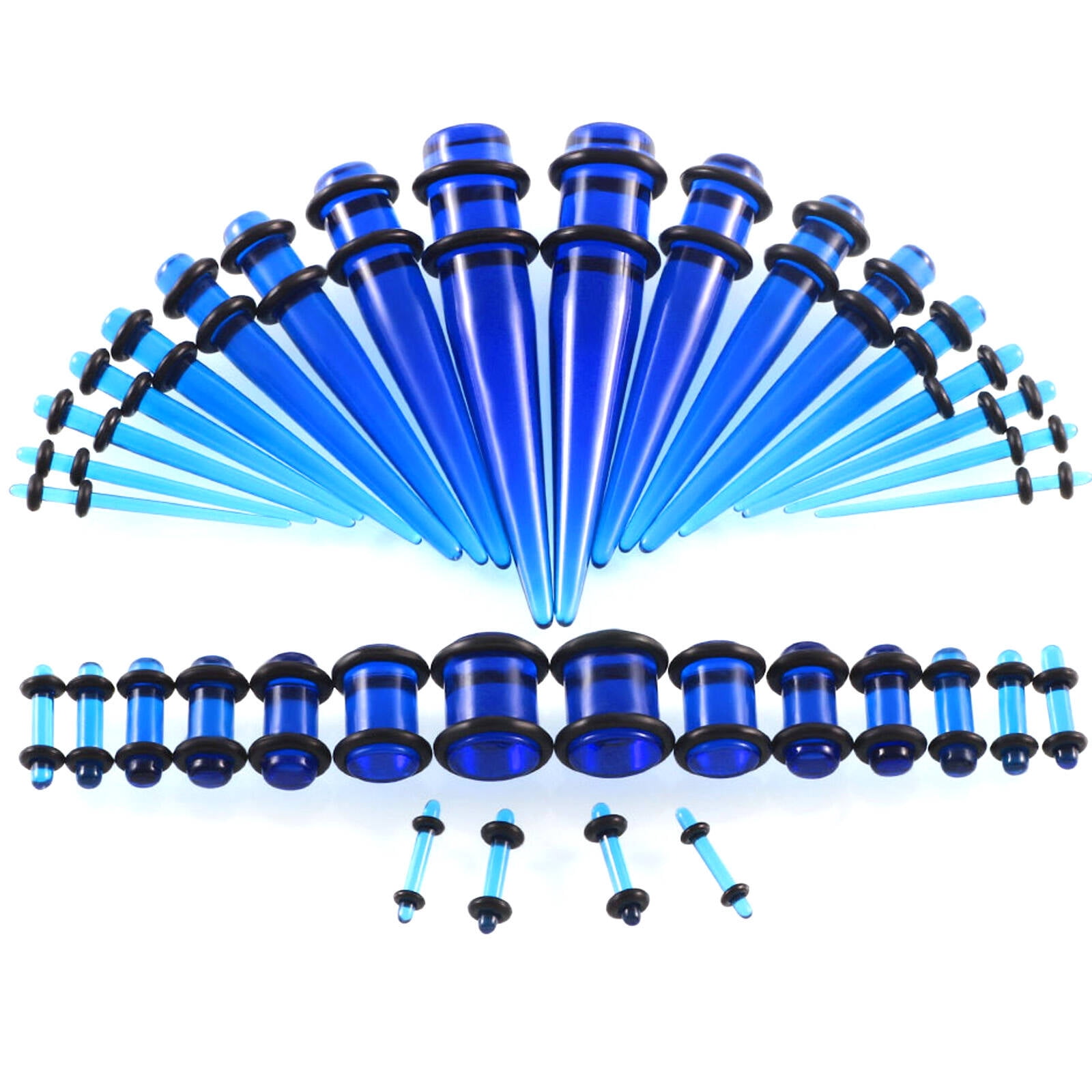 DESIGNICE Ear Stretching Kit,14G-00G Gauges for Ears,Leather Collar ...