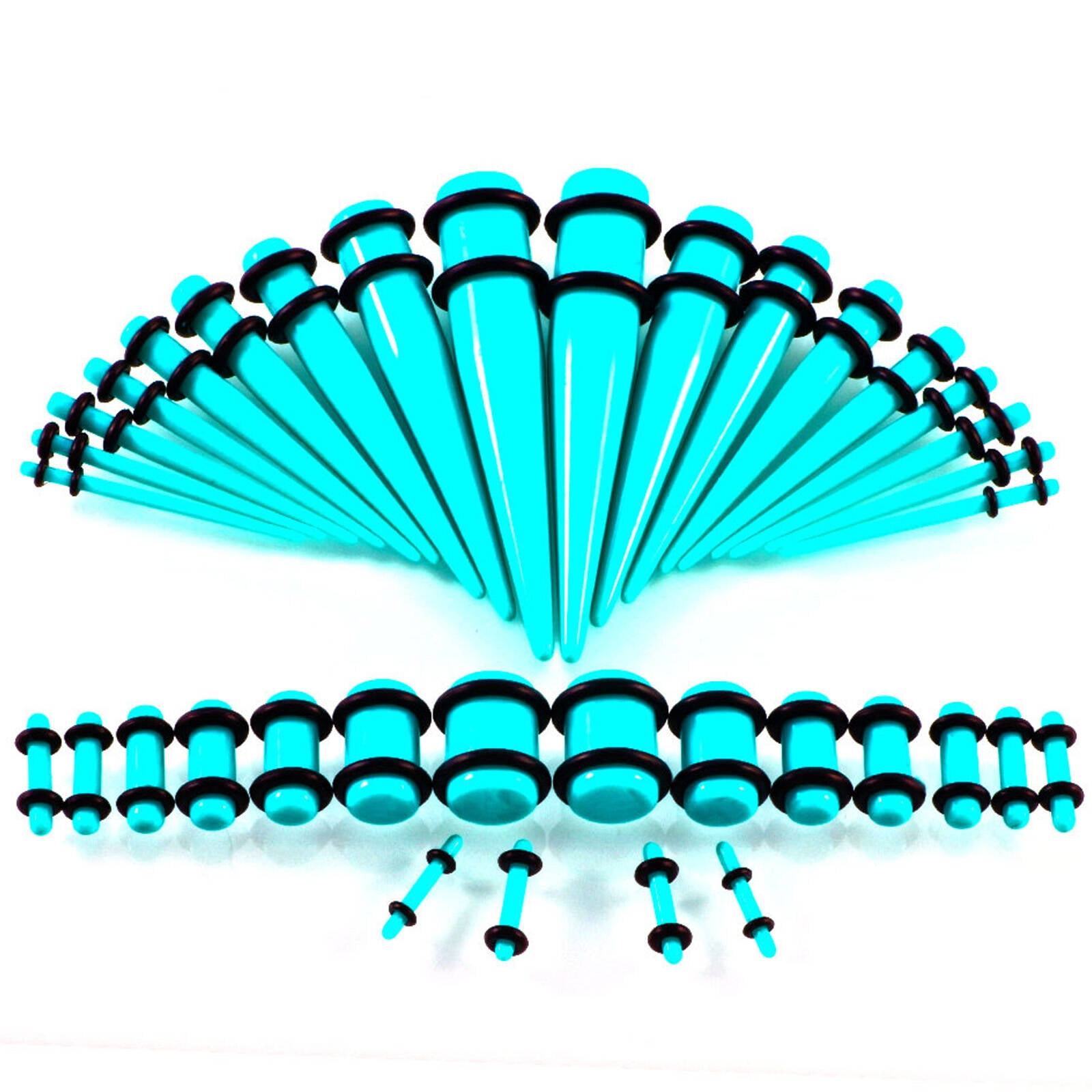 DESIGNICE Ear Stretching Kit,14G-00G Gauges for Ears,Leather Collar ...