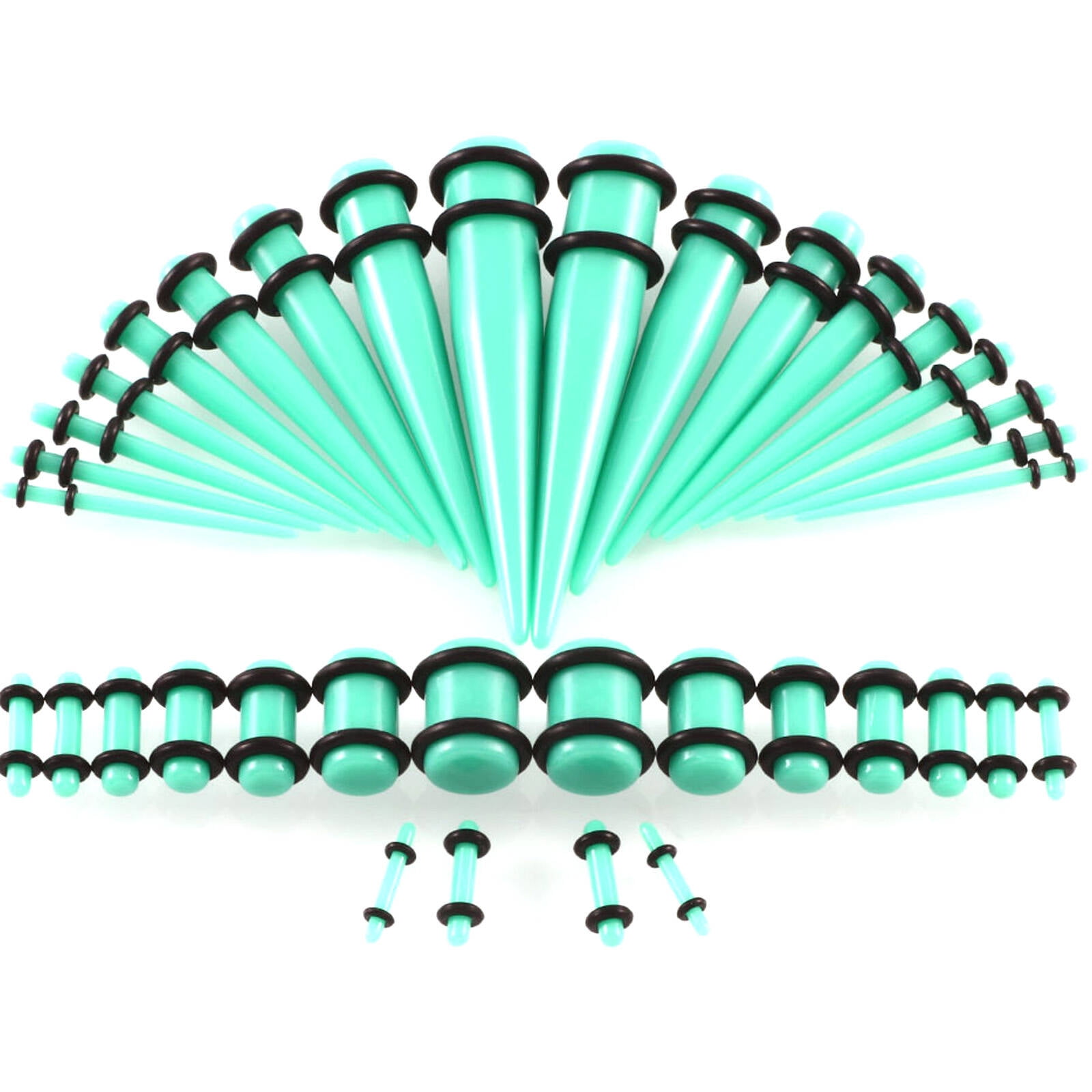 DESIGNICE Ear Stretching Kit,14G-00G Gauges for Ears,Leather Collar ...