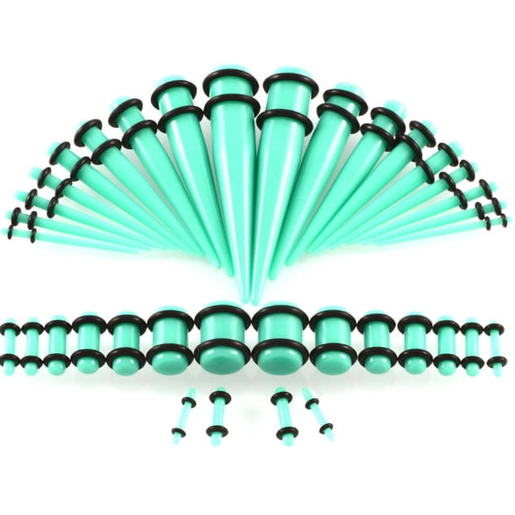 DESIGNICE Ear Stretching Kit,14G-00G Gauges for Ears,Leather Collar ...