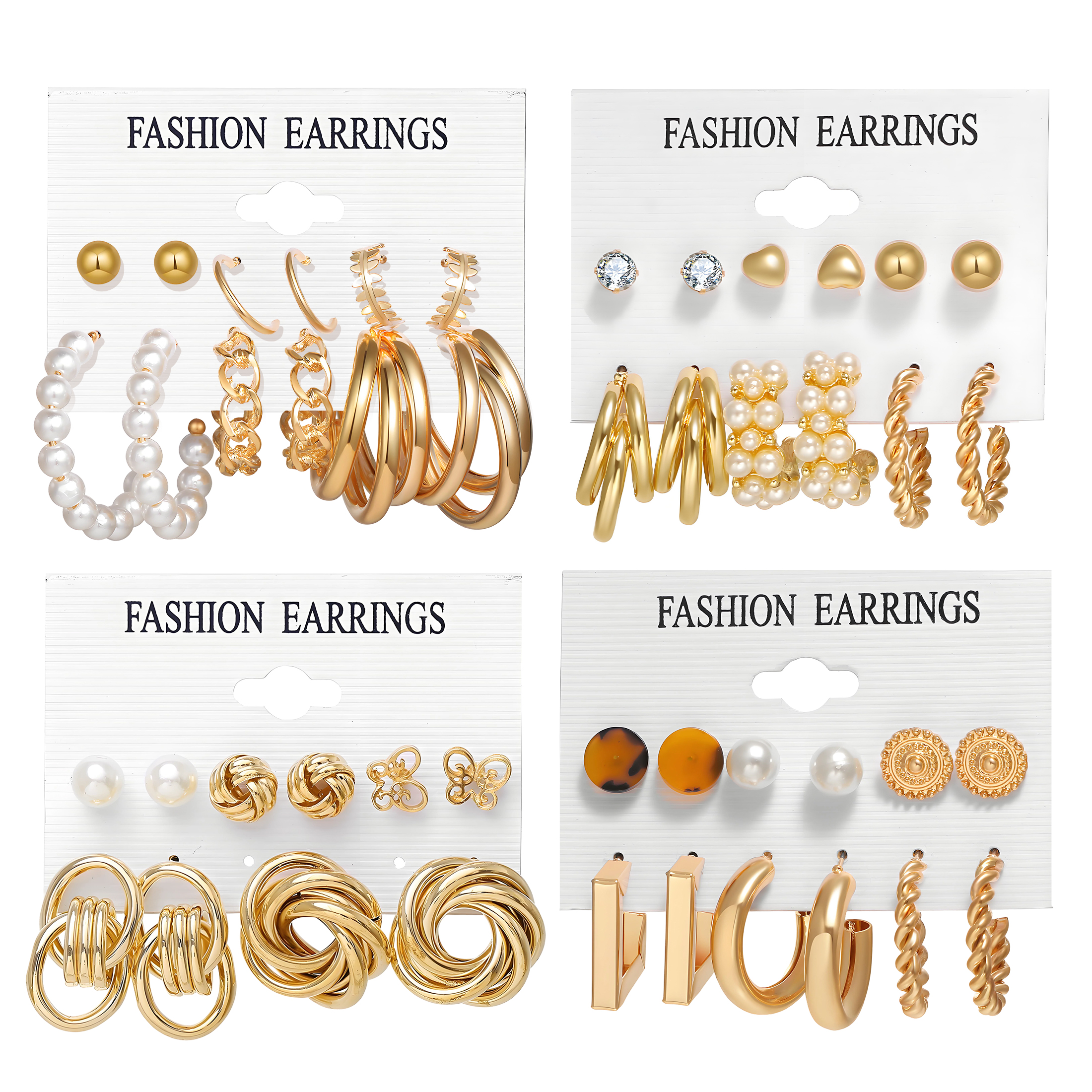 DESIGNICE Earring Set,Alloy Earring Sets for Women,Multiple Styles Cute ...
