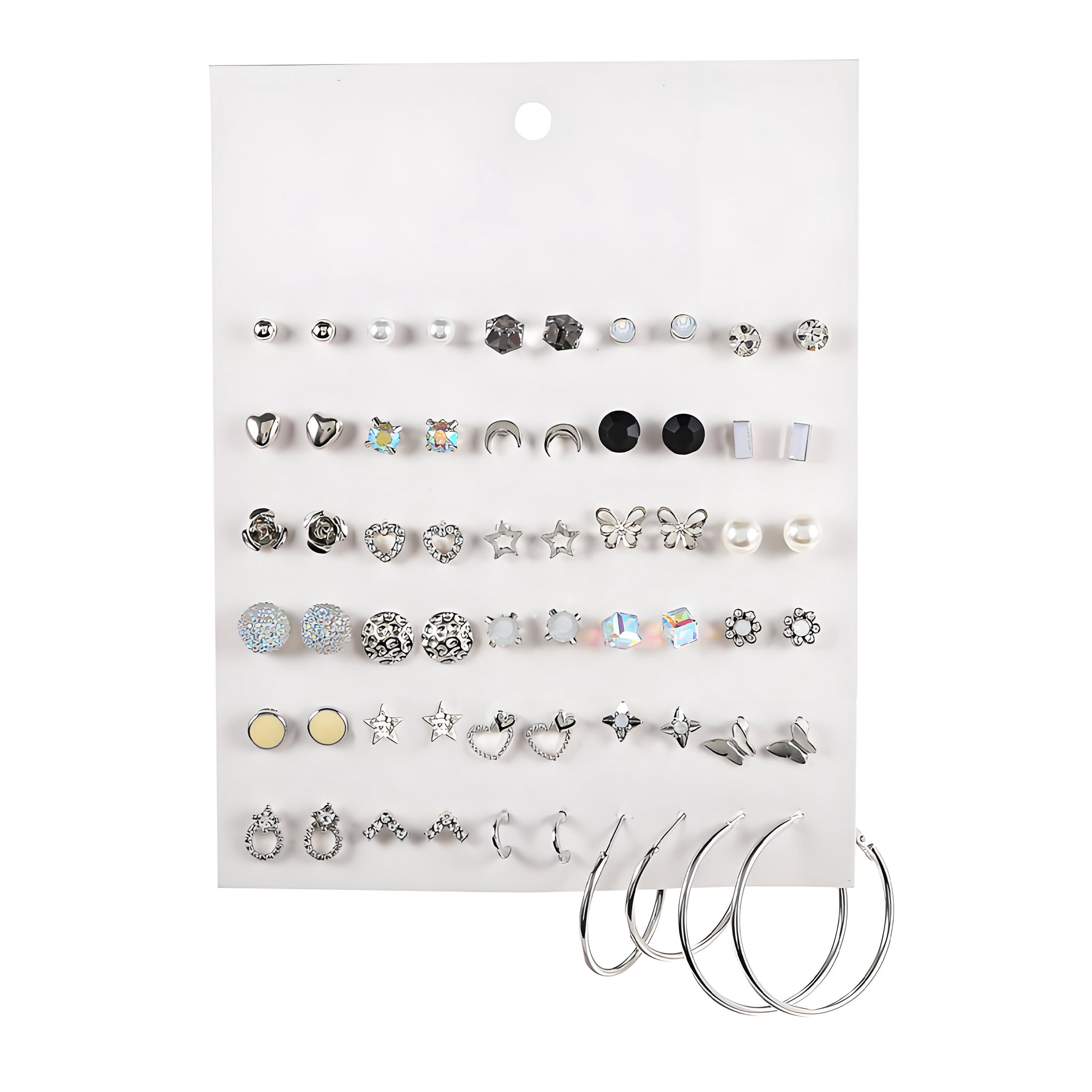 DESIGNICE Earring Sets,Alloy Earring Sets for Women,Stylish Simple Stud ...