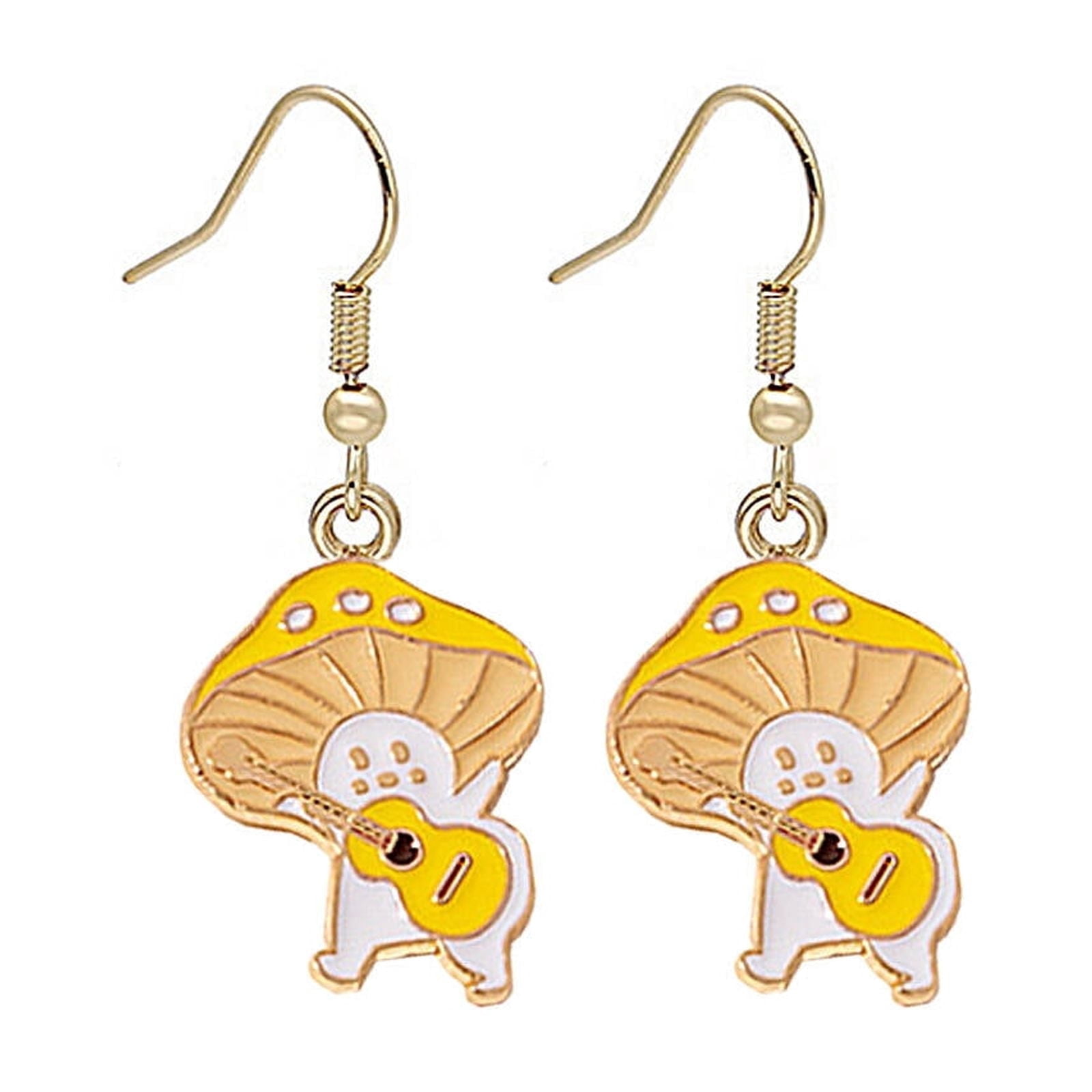 DESIGNICE Earrings,Sturdy Alloy Stud Earrings,Vivid Colors Long-Lasting ...