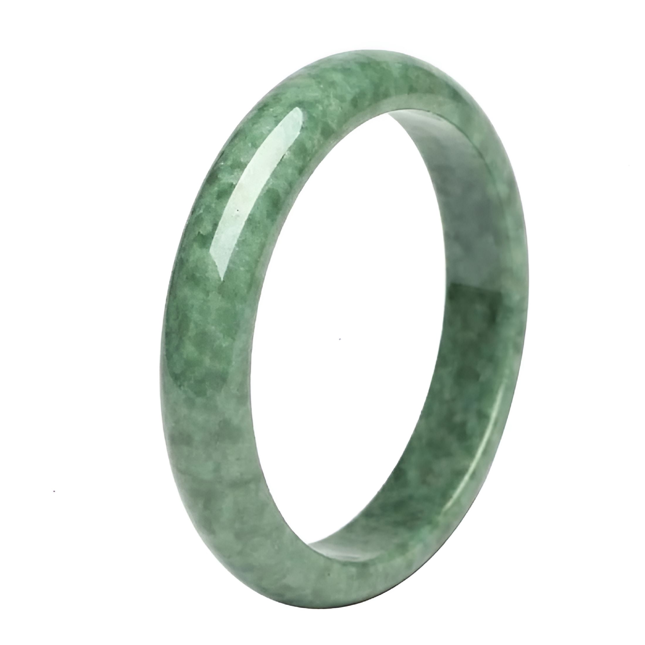Designice Elegant Women Chinese Beautiful Natural Green Jade Gems