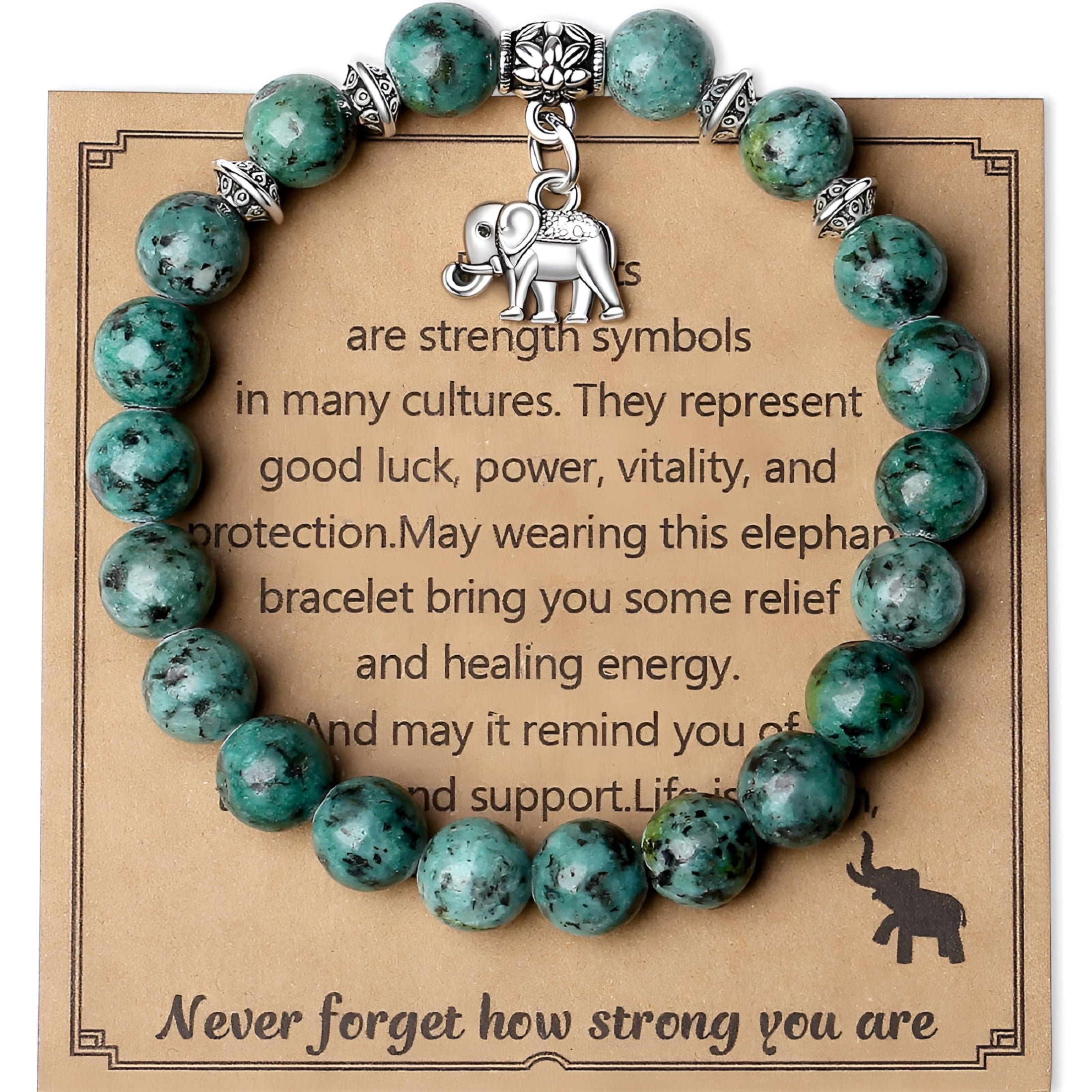DESIGNICE Elephant Gifts for Women Inspiration Bracelets Get Well Soon ...
