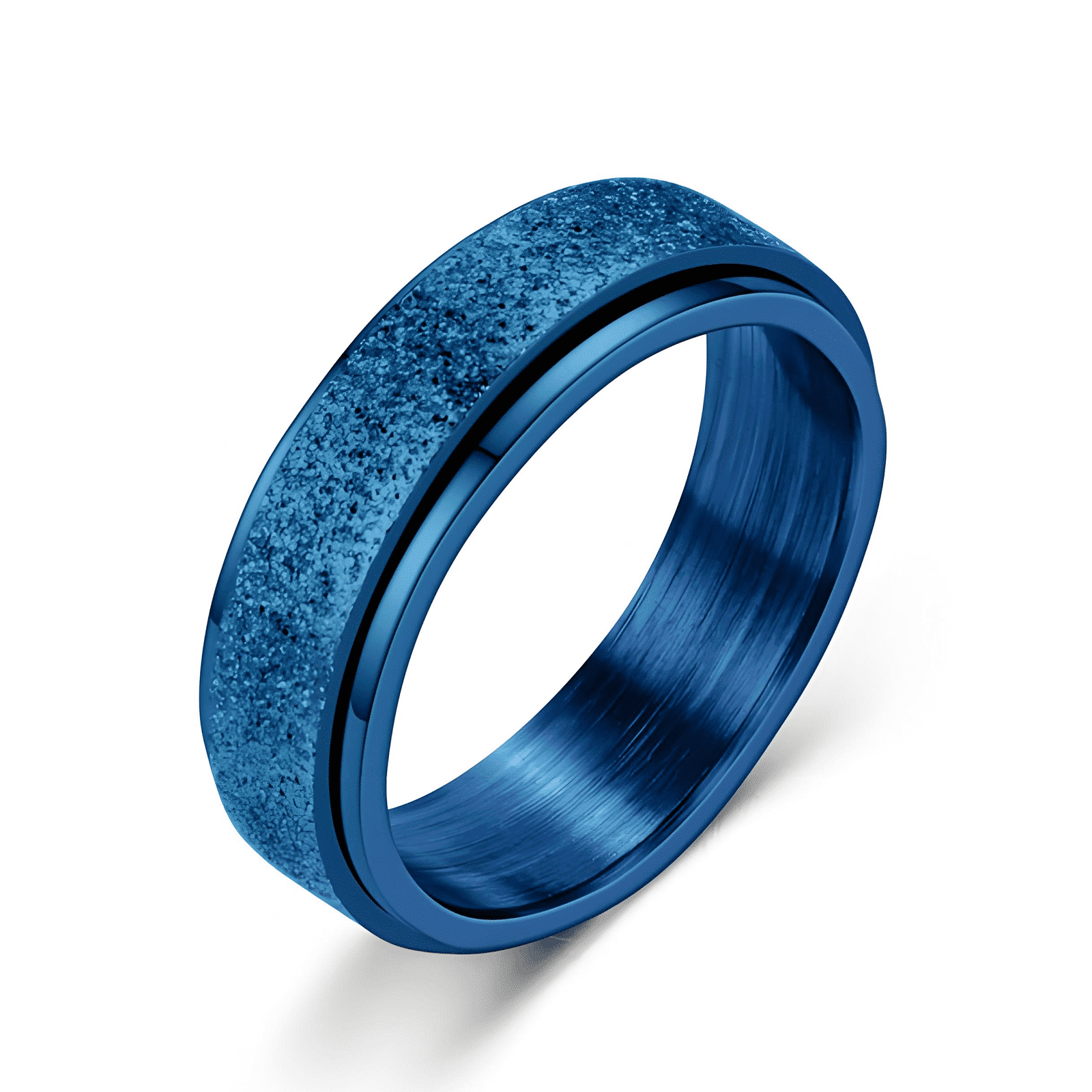 DESIGNICE Fidget Ring,Minimalist Titanium Fidget Rings,Relaxing Anxiety ...