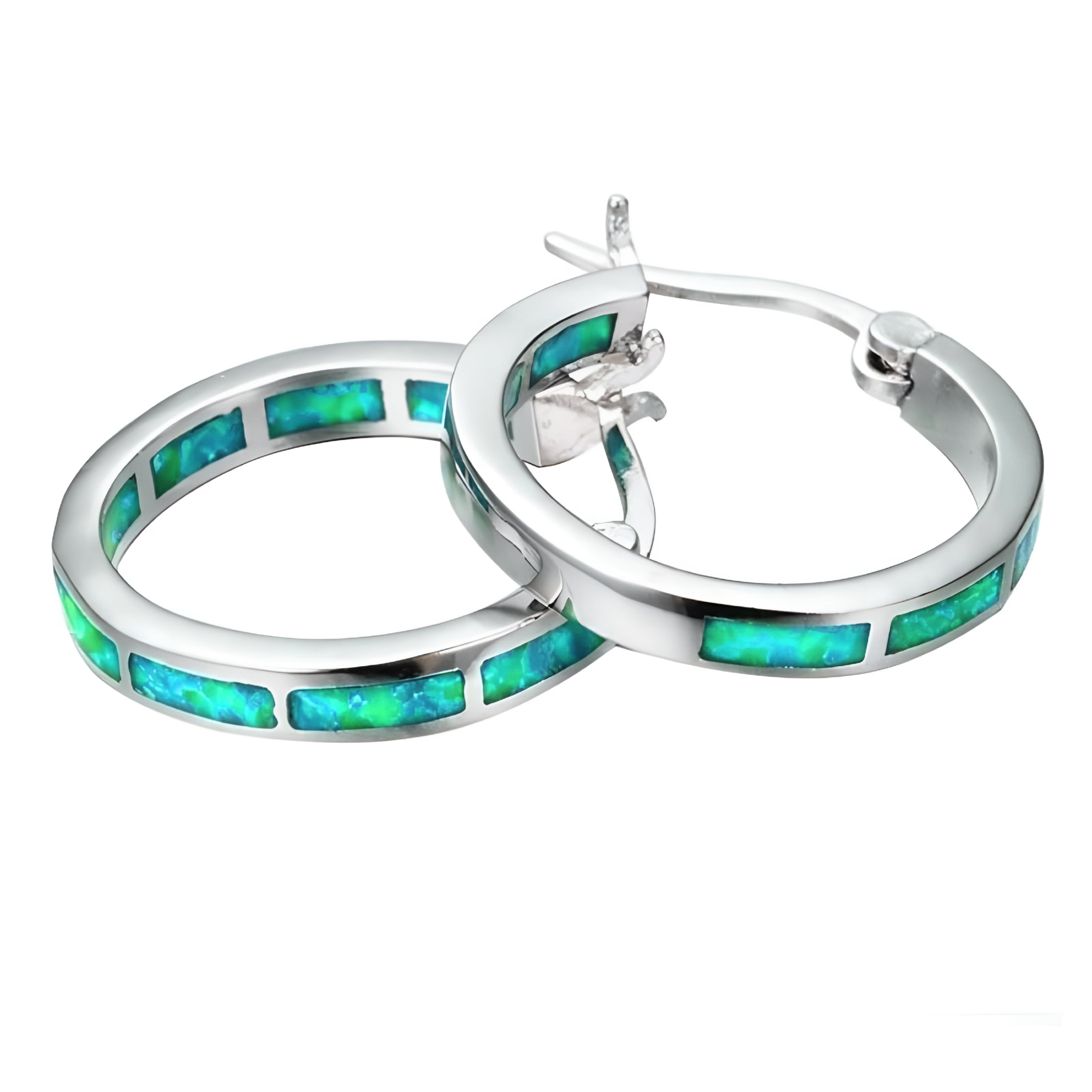 DESIGNICE Flat Back Earrings Titanium Ladies Round Earrings Jewelry ...