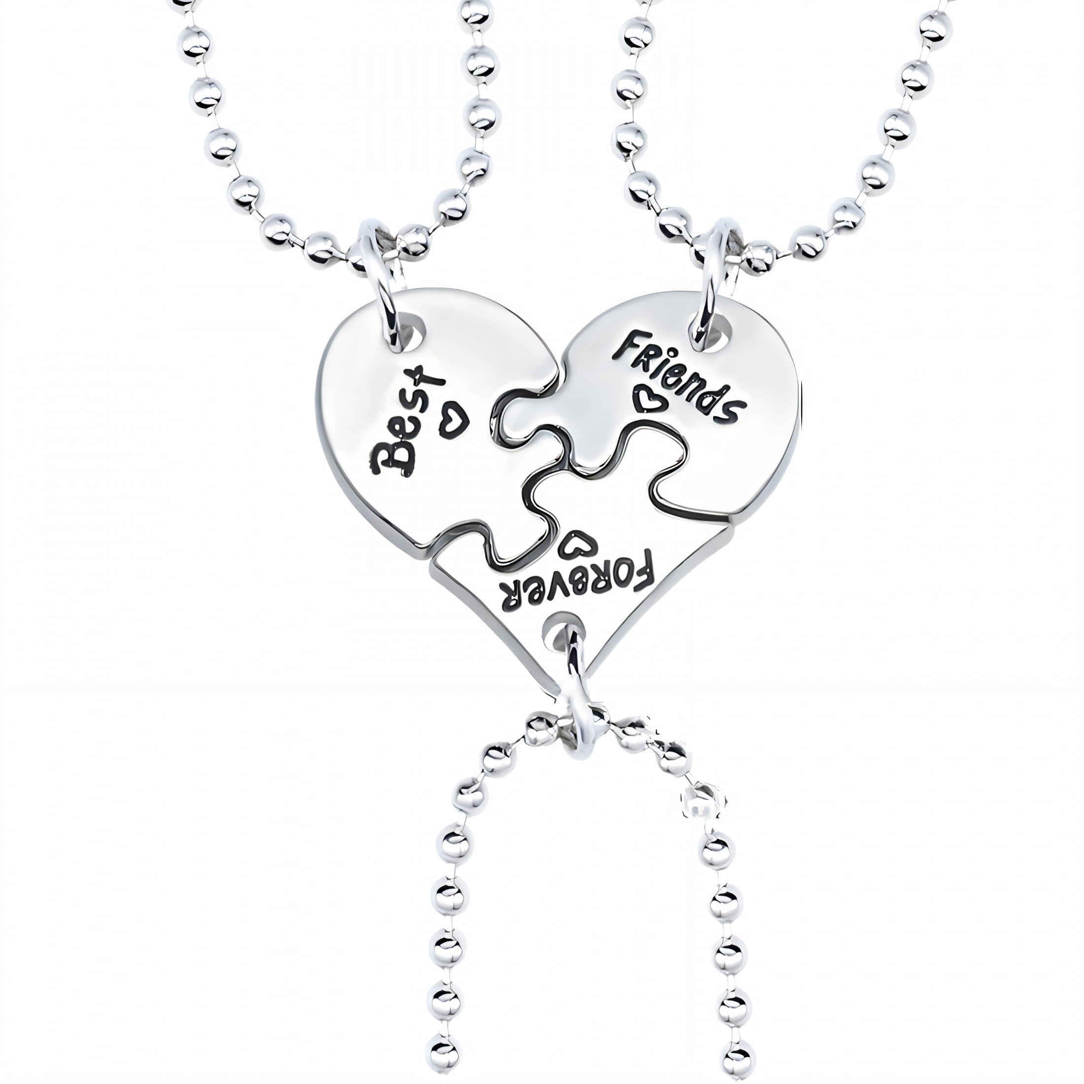 DESIGNICE Friendship Necklace,Delicately Honed Bff Necklace for 2,Non ...