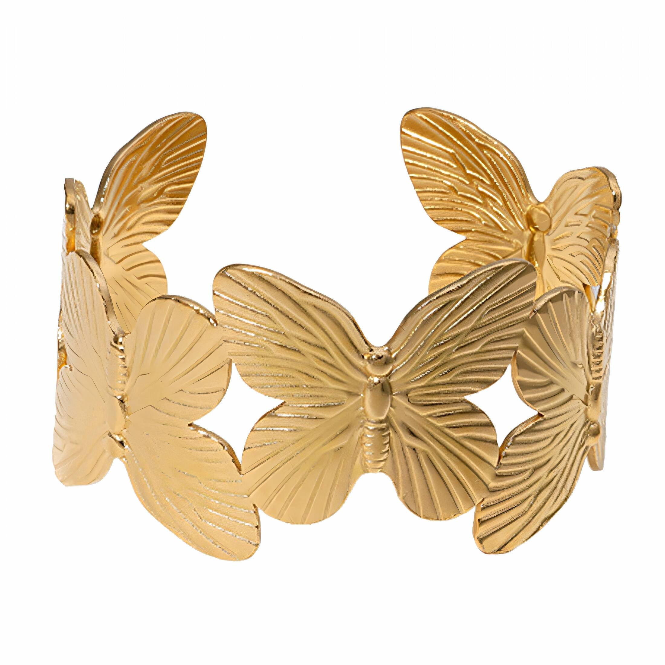 DESIGNICE Gold Bangles for Women Butterfly Shape Design Bangle ...