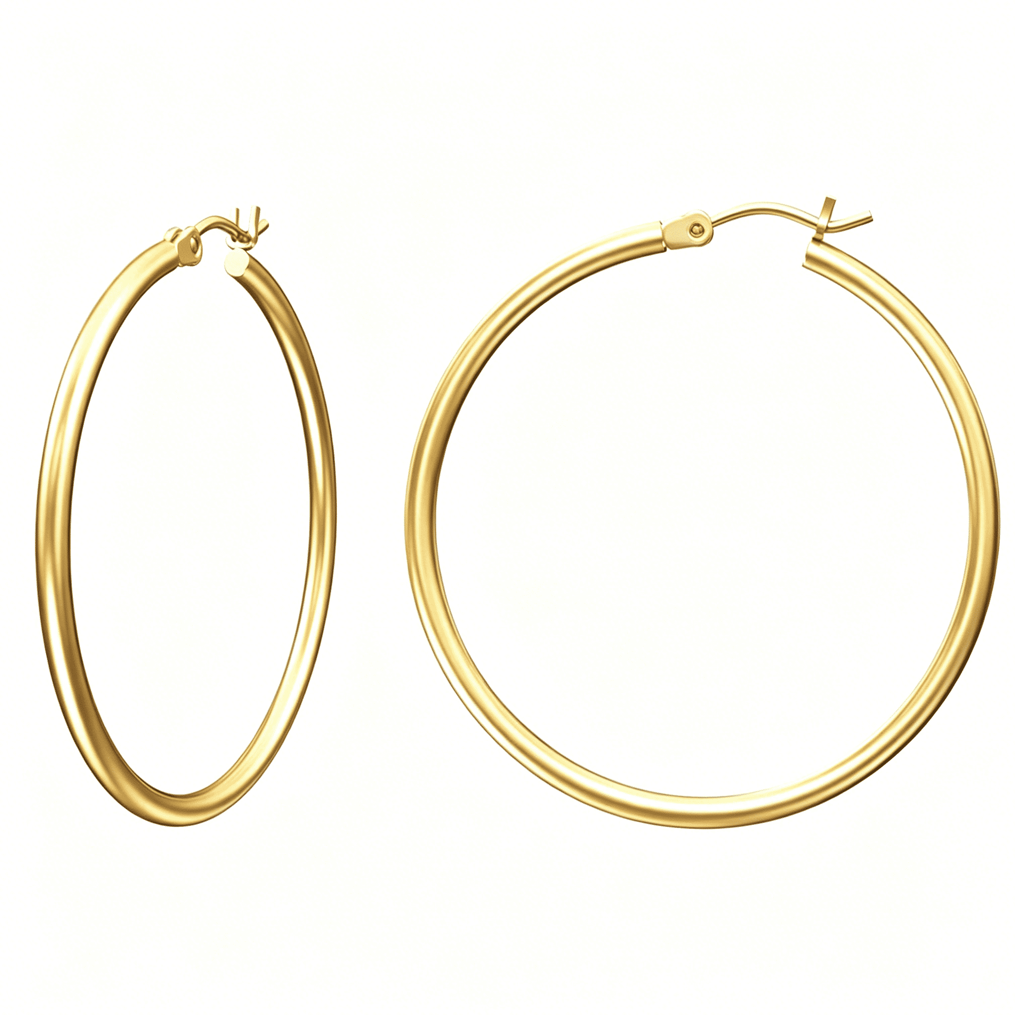 DESIGNICE Gold Hoop Earrings for Women 14K Gold Plated Hoops with ...