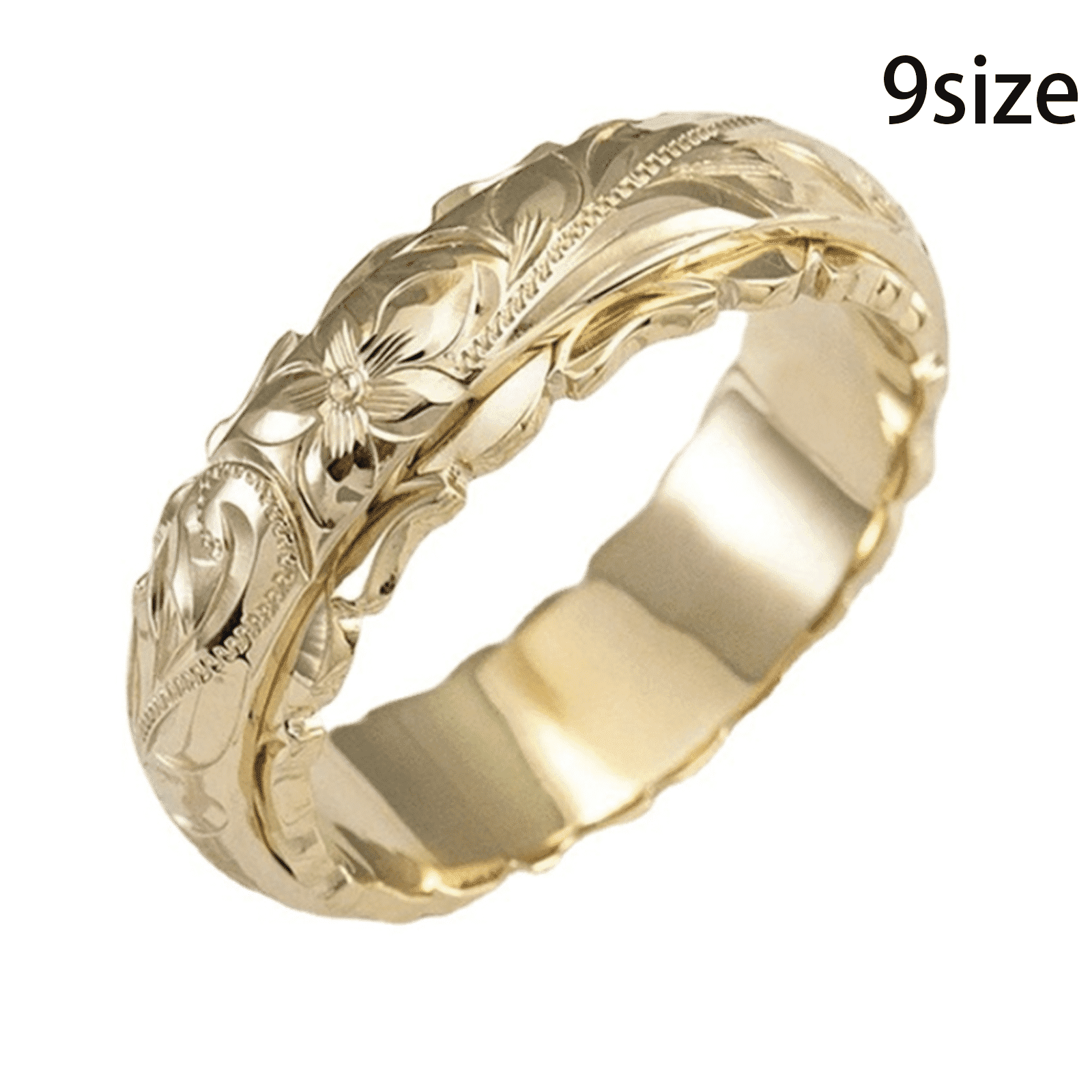 DESIGNICE Gold Rings for Women Solid Color Wedding Rings for Women ...