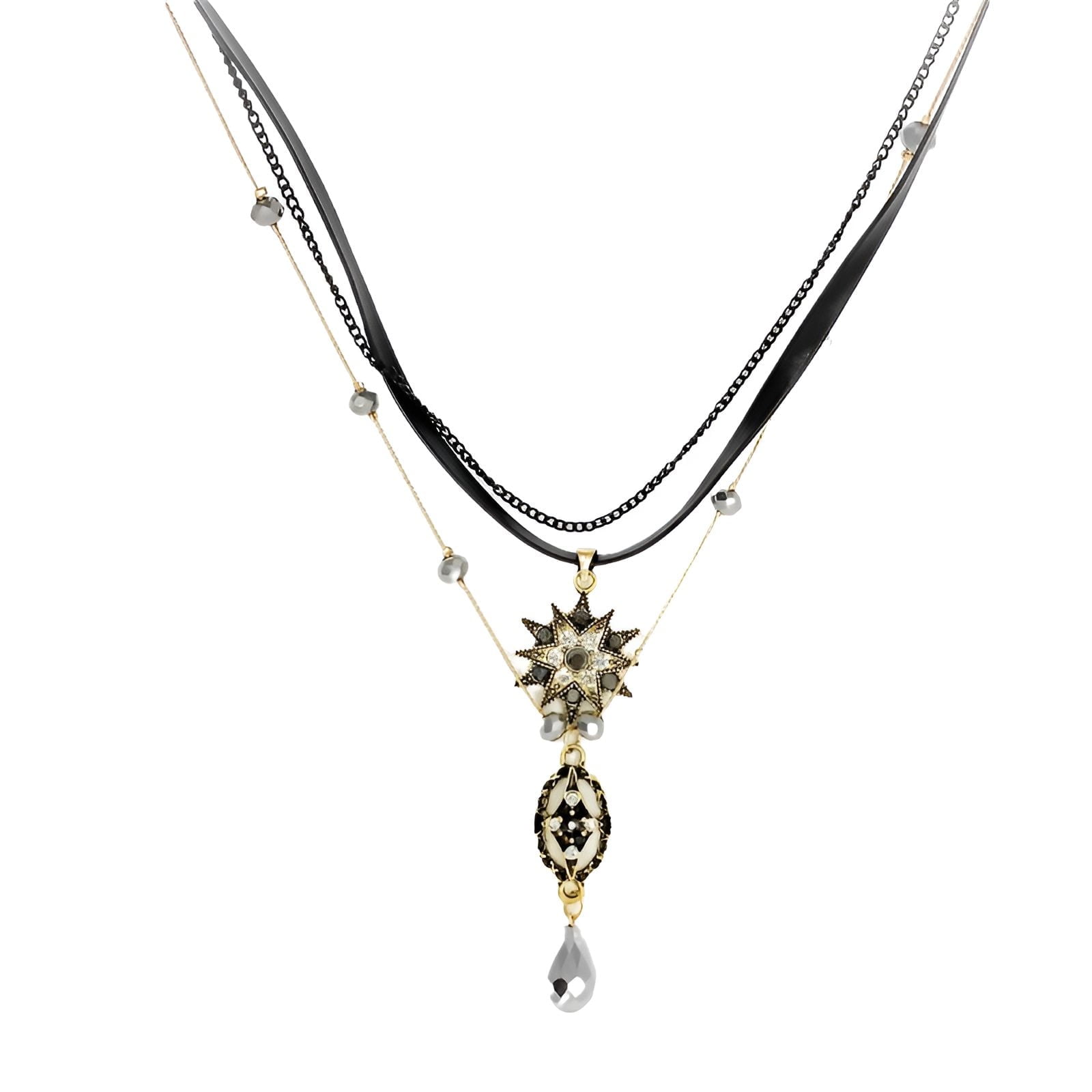 DESIGNICE Goth Accessories,Gothic Bold Rock Spirit Goth Jewelry,Dark ...