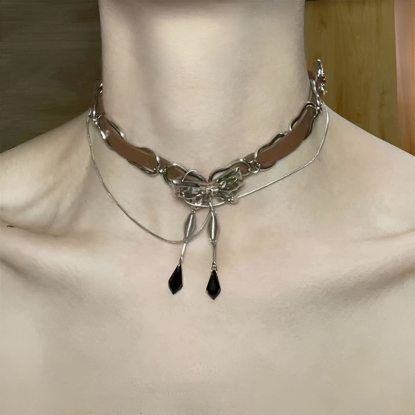 DESIGNICE Gothic Jewelry,Creative Contour Flow Gothic,Creative Style ...