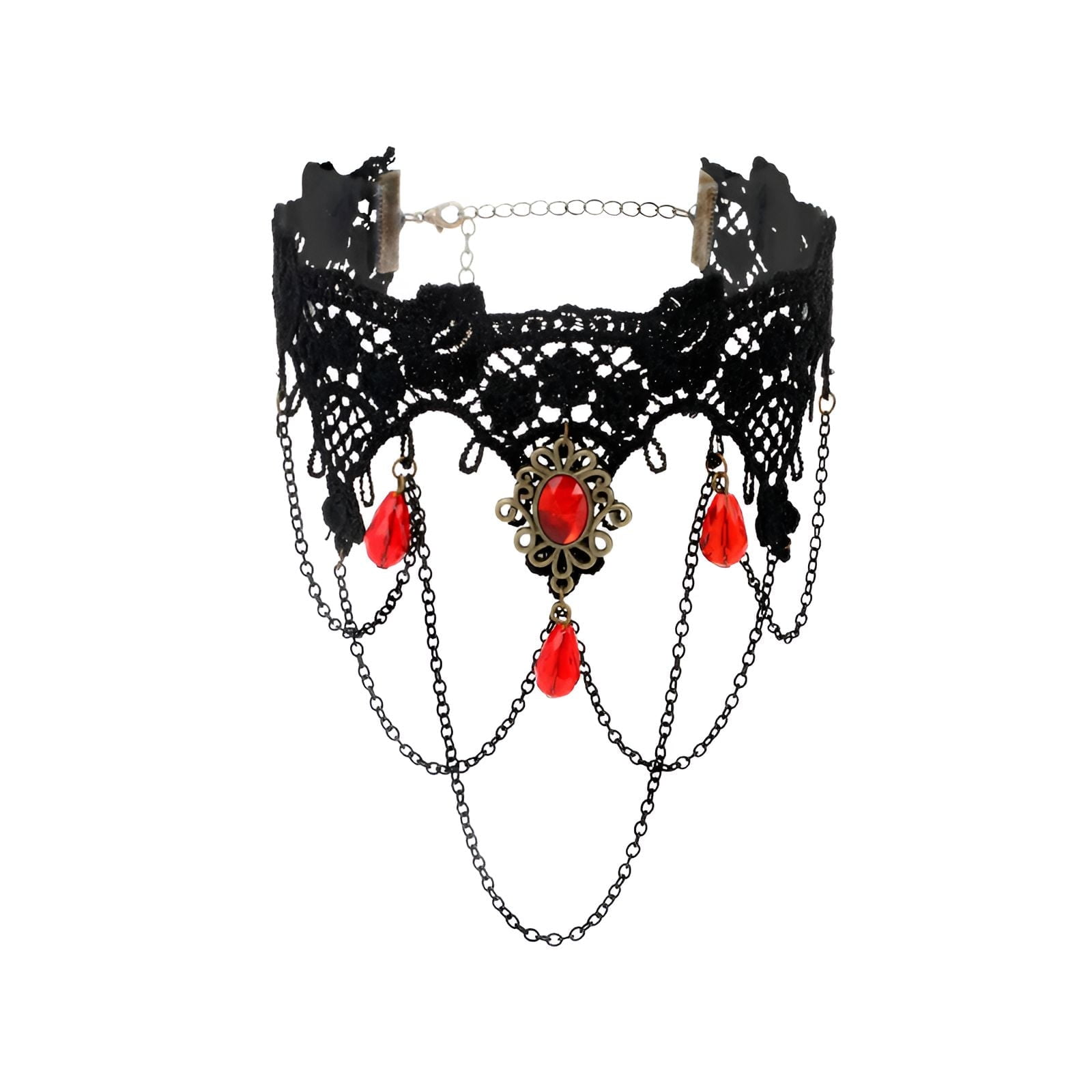 DESIGNICE Gothic Jewelry,Red Blood Drop Gothic,Gothic Punk Look Goth ...