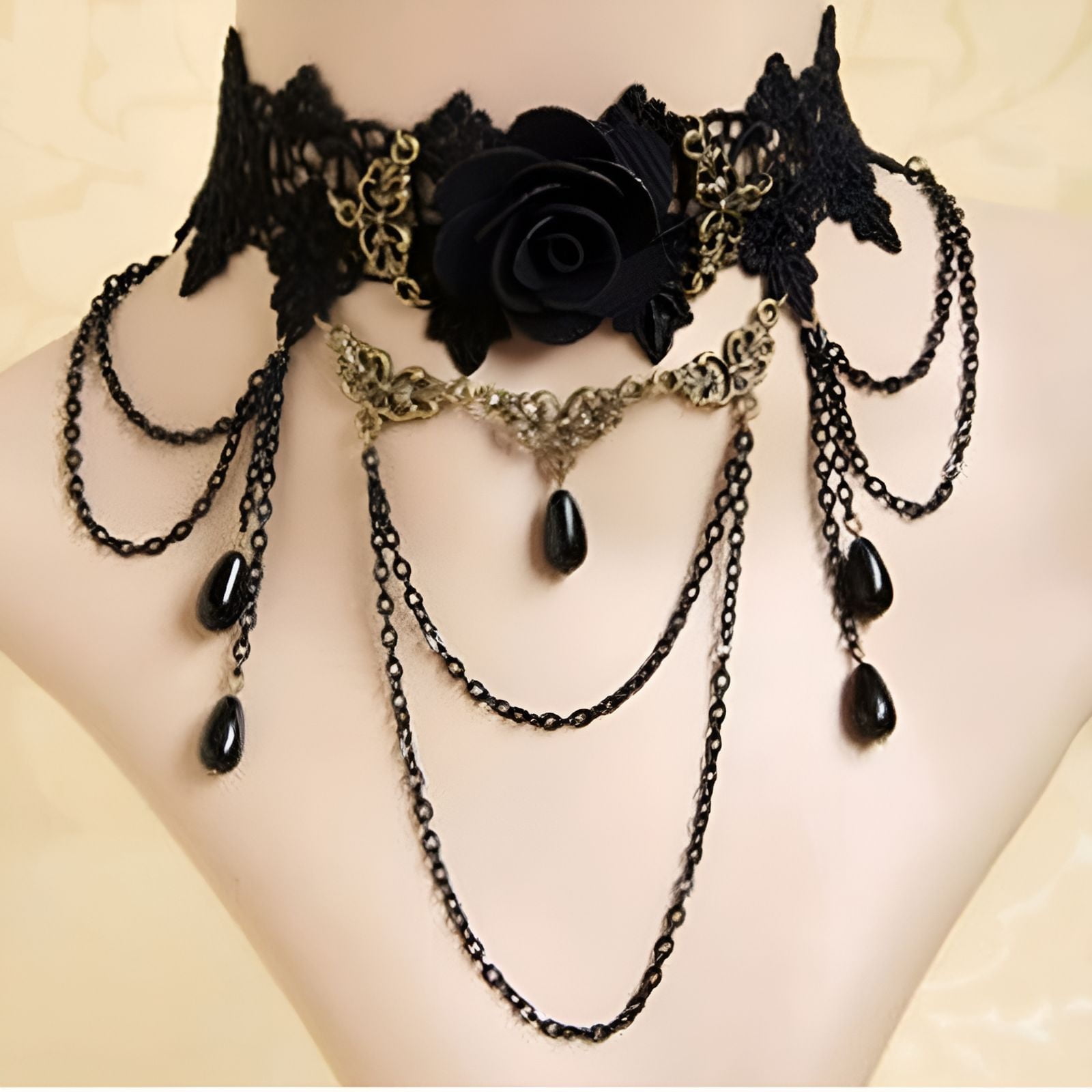DESIGNICE Gothic Jewelry,Vintage Blood Drop Gothic,Dark Style ...